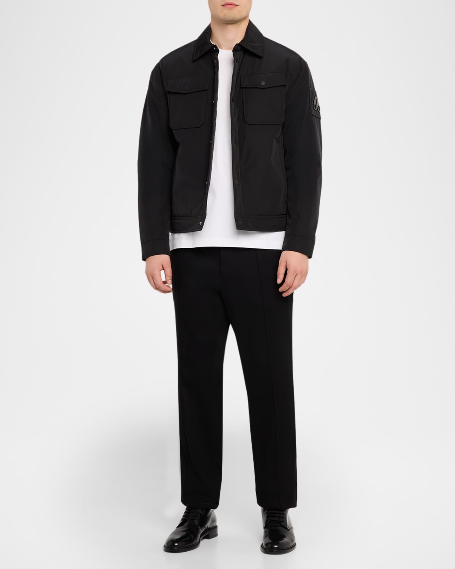 Moose Knuckles Men's Jacques Bunny Shirt Jacket | Neiman Marcus