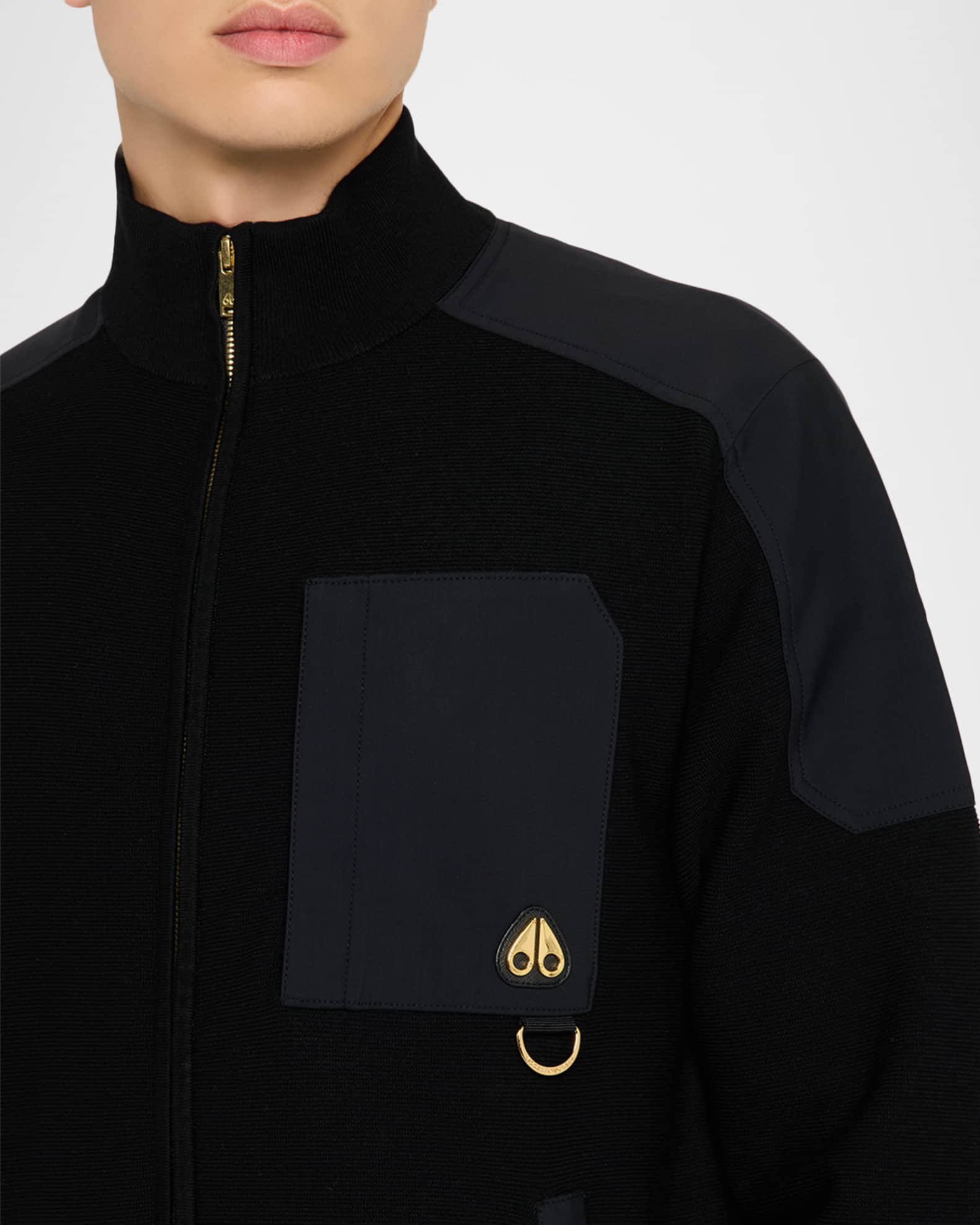 Moose Knuckles Men's Elowan Full-Zip Sweater | Neiman Marcus