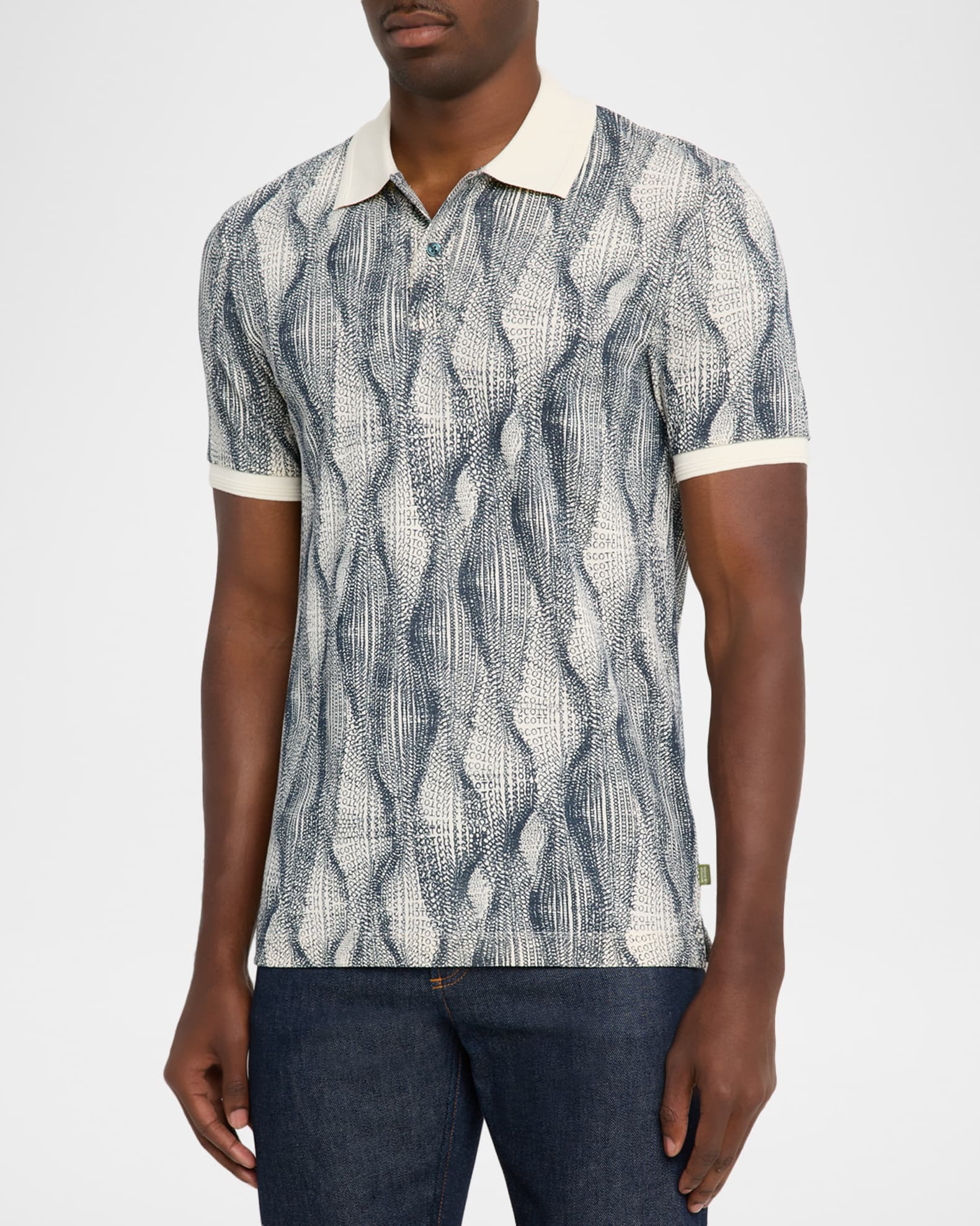 Scotch & Soda Men's Cotton Micro-Logo Classic Fit Polo Shirt | Neiman ...