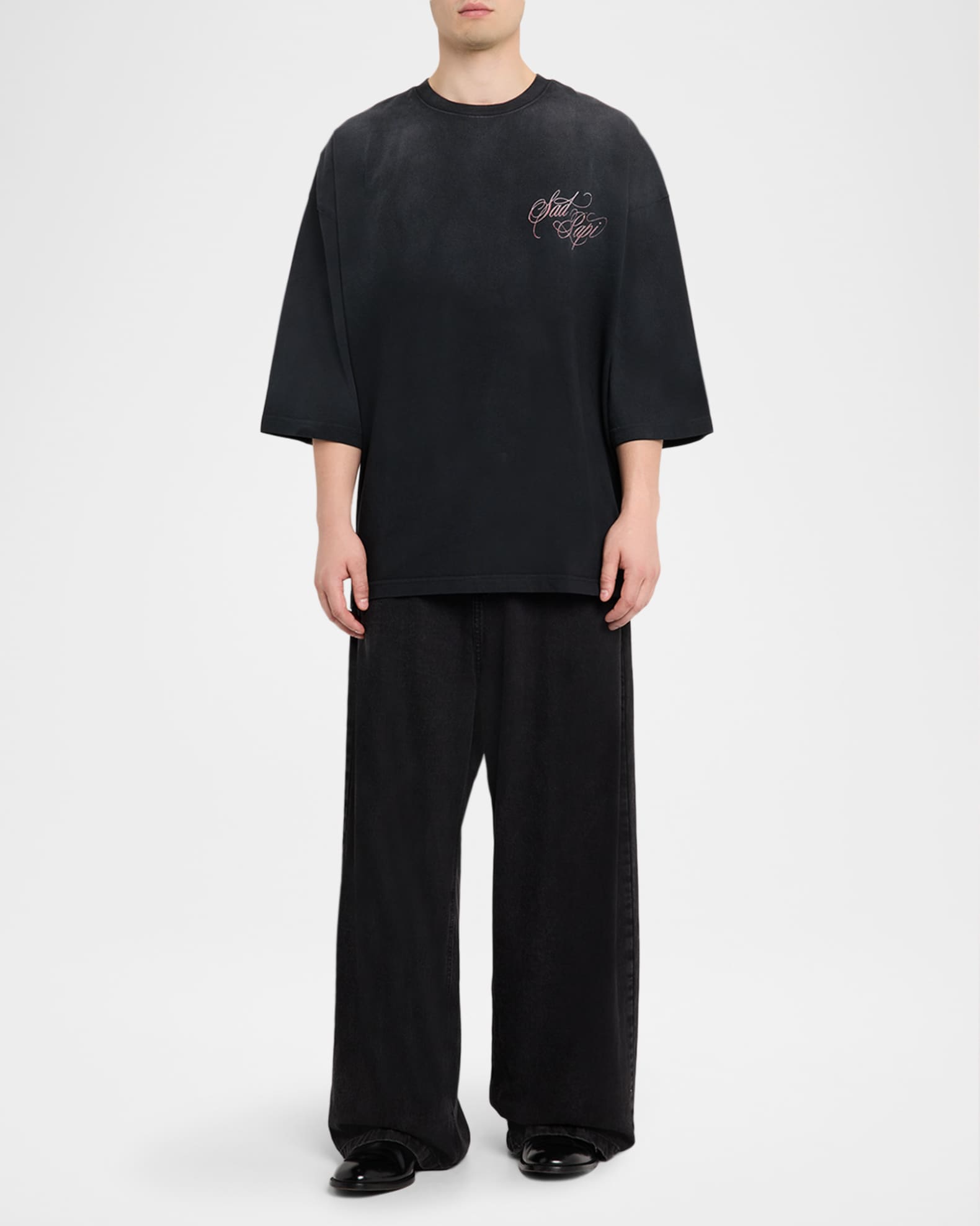 Willy Chavarria Men's Sad Papi Cotton T-Shirt | Neiman Marcus