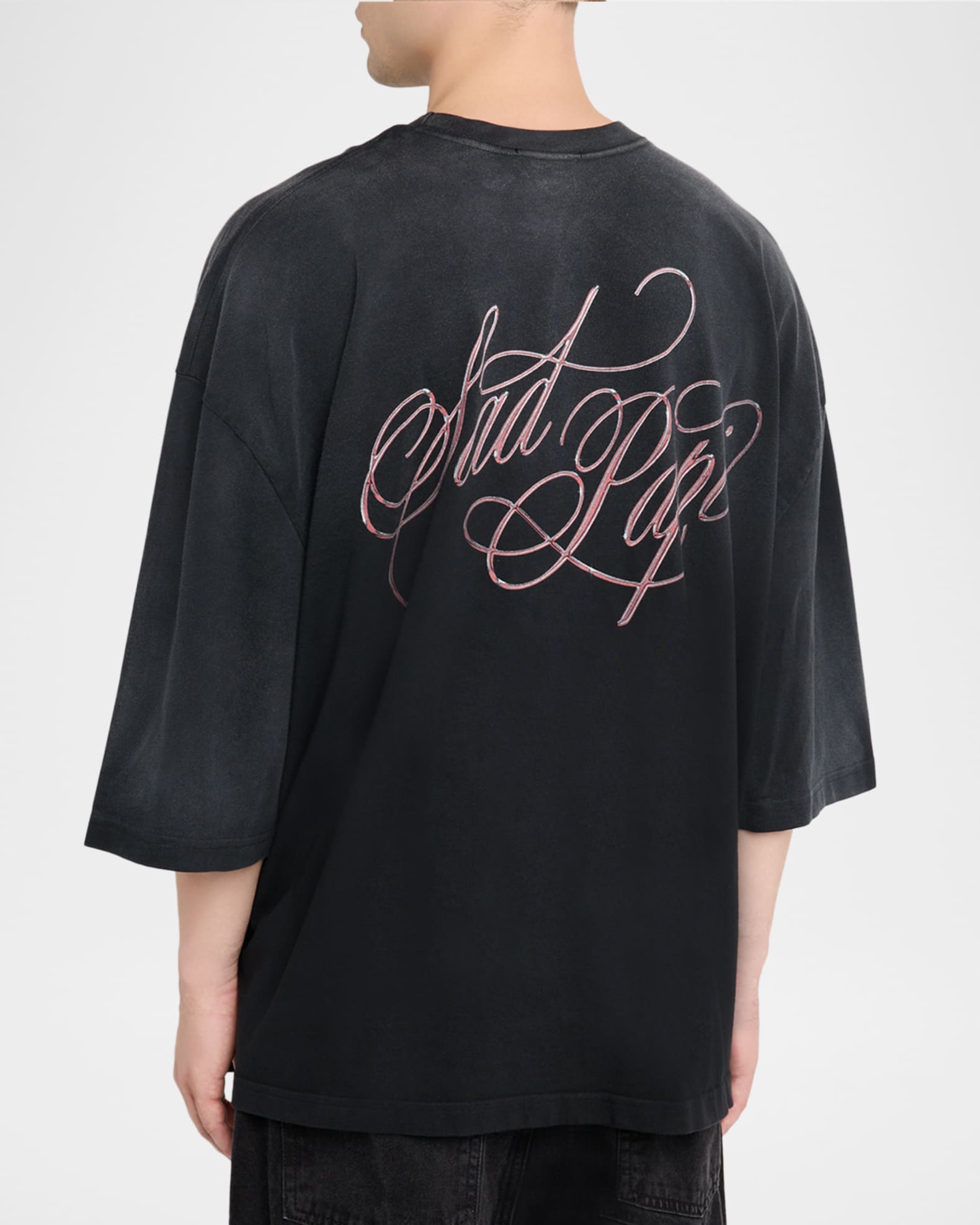 Willy Chavarria Men's Sad Papi Cotton T-Shirt | Neiman Marcus