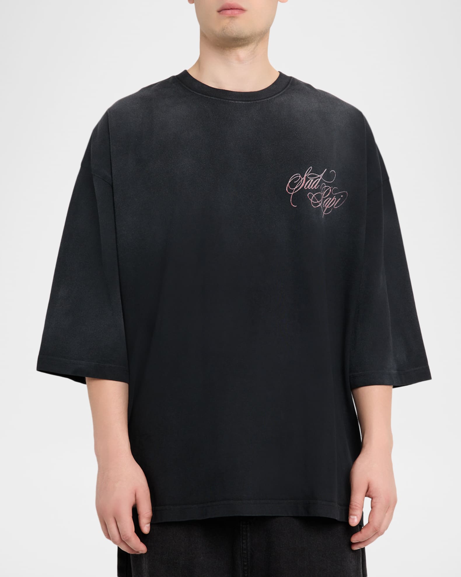 Willy Chavarria Men's Sad Papi Cotton T-Shirt | Neiman Marcus