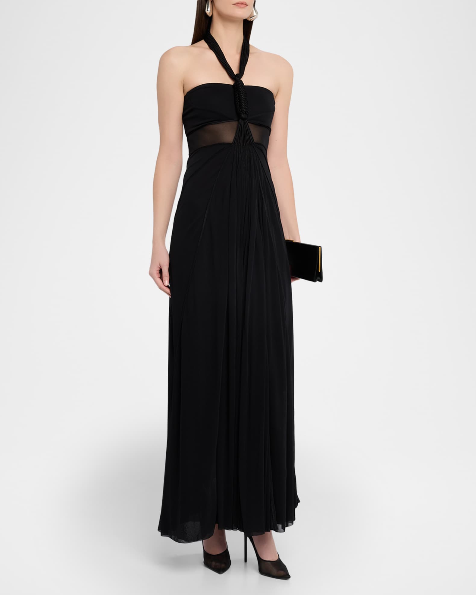Christopher Esber Solea Corded Halter Dress | Neiman Marcus