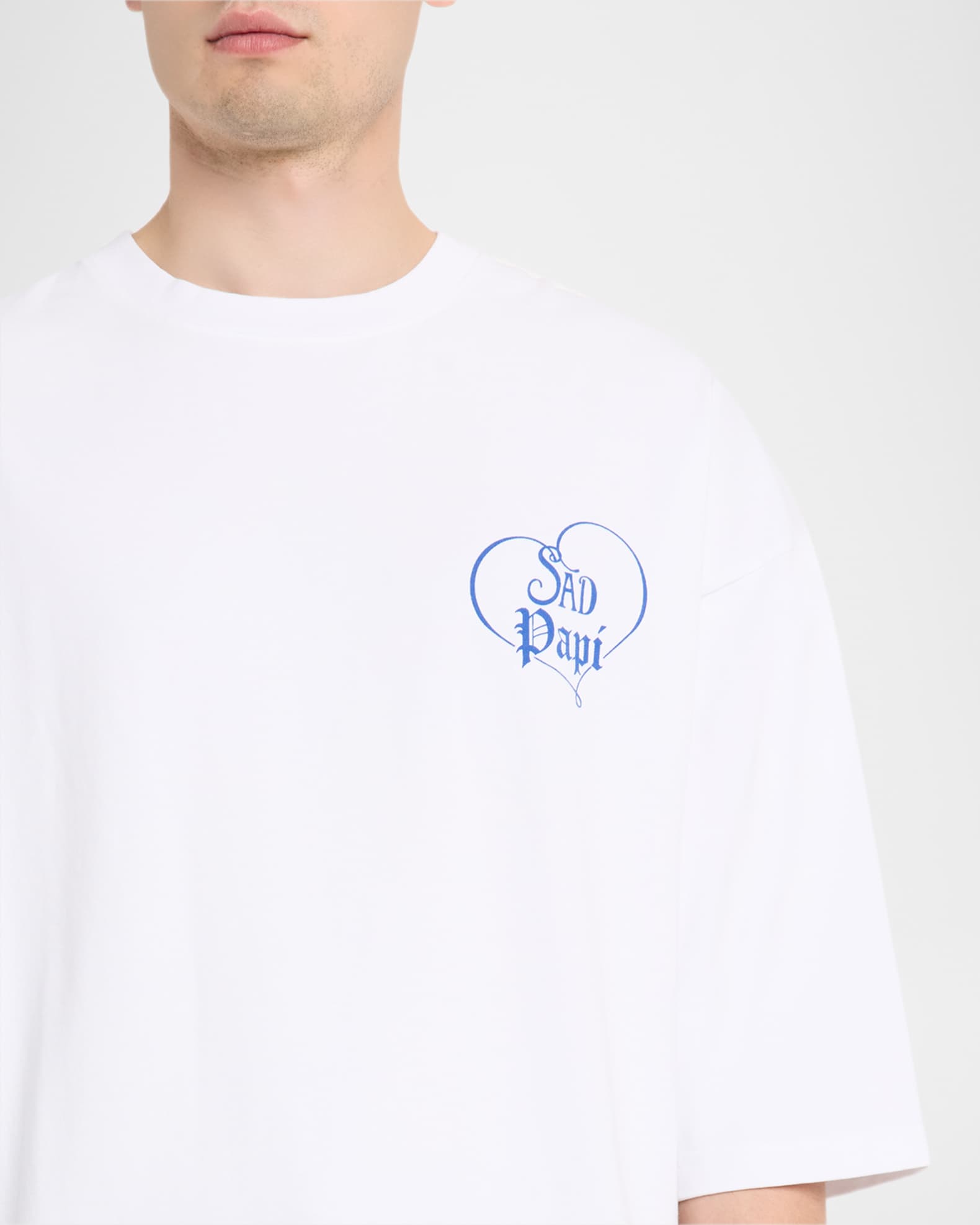 Willy Chavarria Men's Precious Sad Papi Cotton T-Shirt | Neiman Marcus