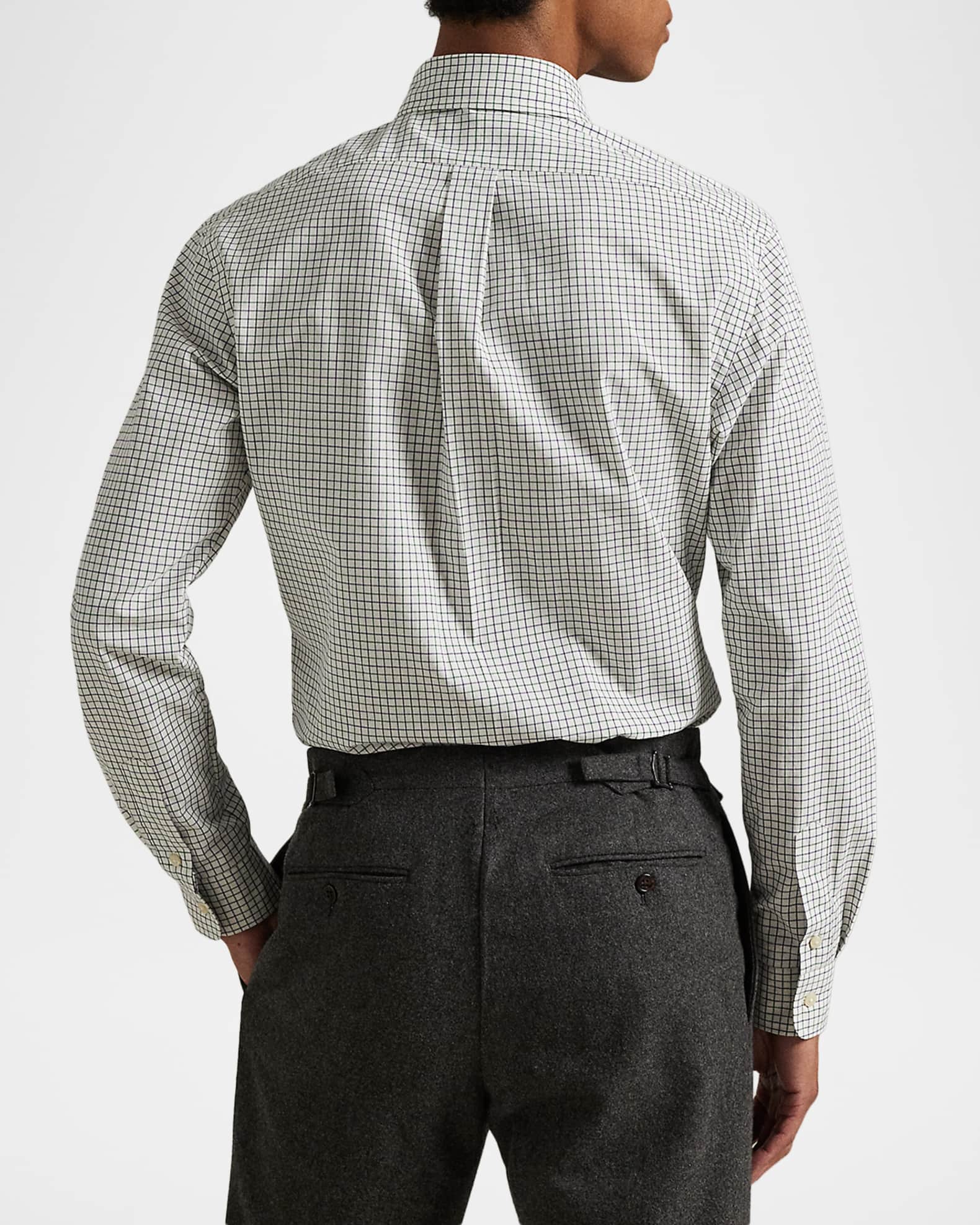 Polo Ralph Lauren Men's Classic-Fit Tattersall Poplin Sport Shirt ...