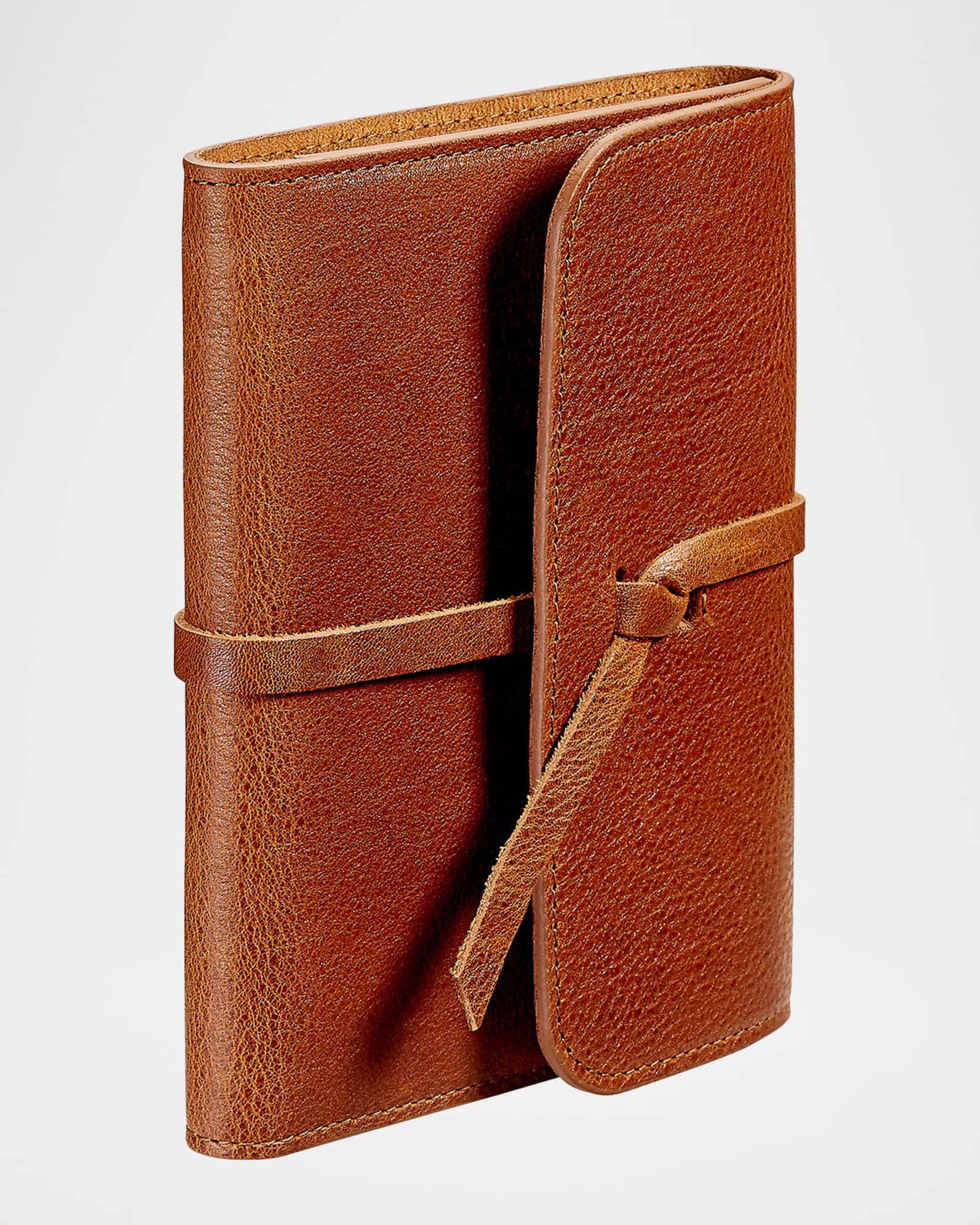 Graphic Image 7" Refillable Leather Wrap Journal | Neiman Marcus