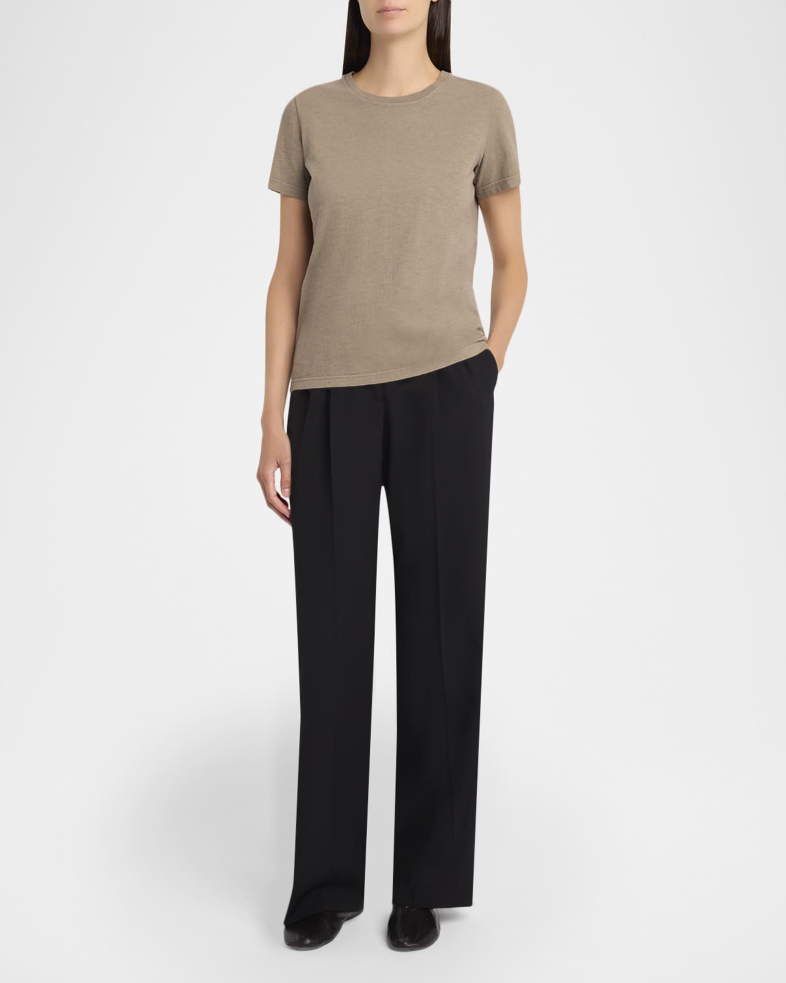 THE ROW Wesler Short-Sleeve Cotton T-Shirt | Neiman Marcus