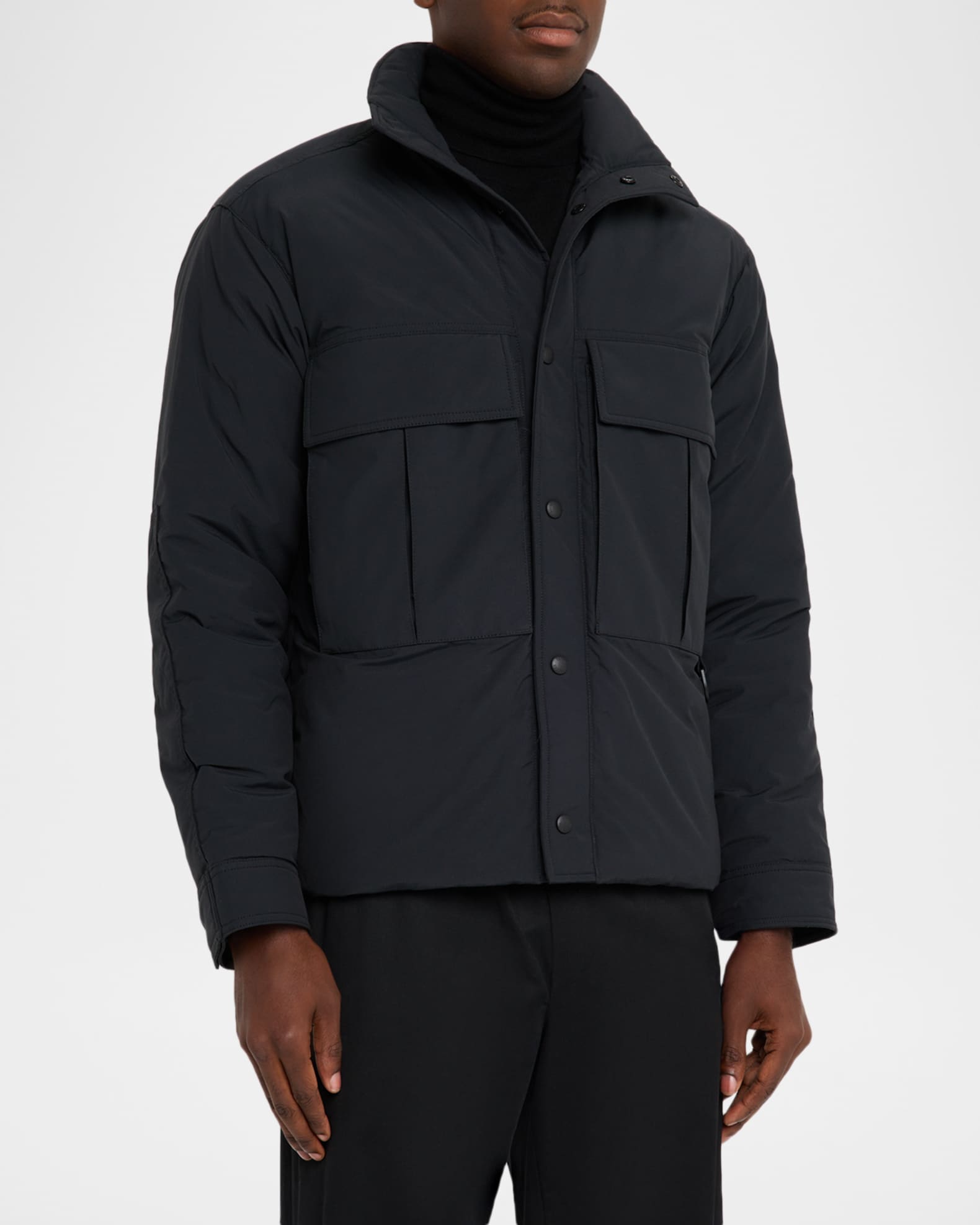 Canada Goose Men's Kirby Padded Ripstop Snap-Front Jacket | Neiman Marcus