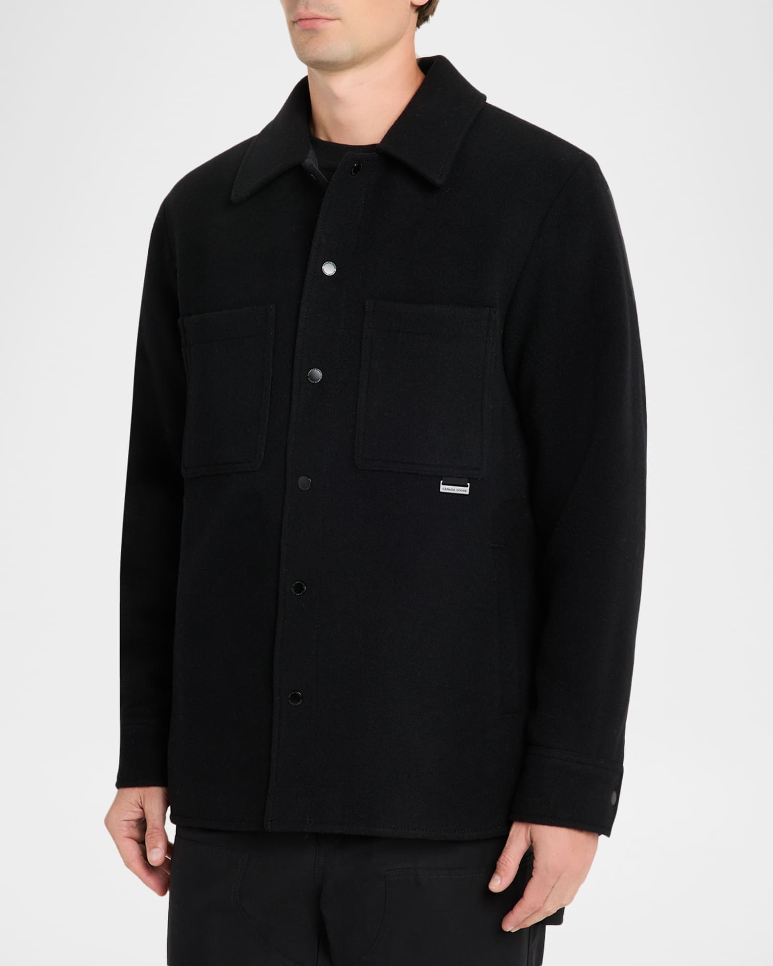 Canada Goose Men's Atkinson Snap-Front Shirt Jacket | Neiman Marcus