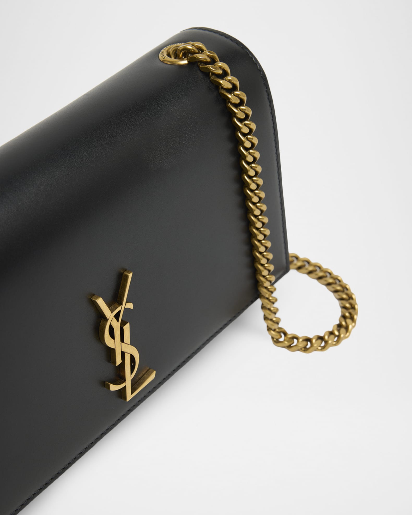 Saint Laurent Kate Small YSL Shoulder Bag in Leather | Neiman Marcus