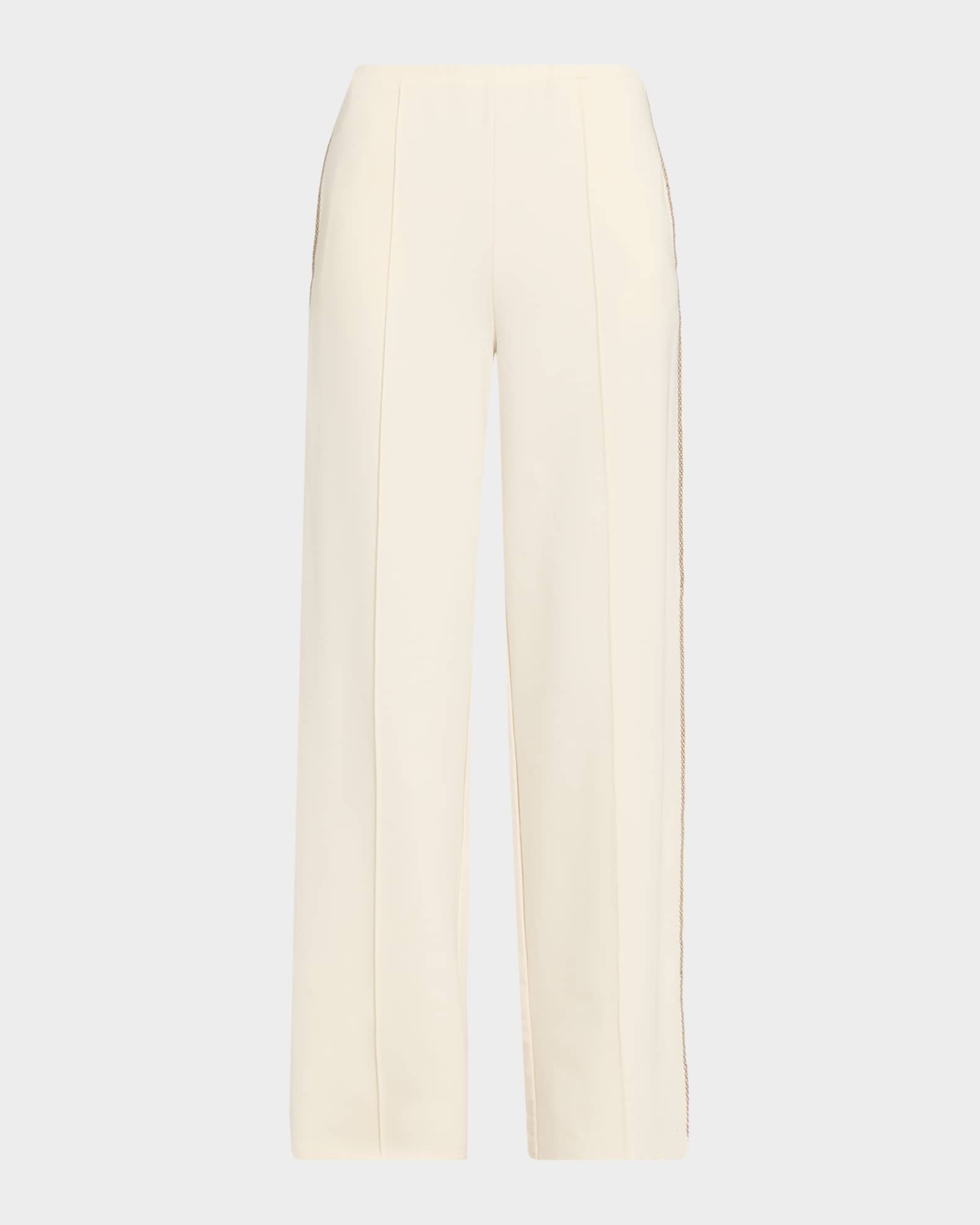 The Upside Hamsa Milou Pintuck Wide-Leg Sweatpants | Neiman Marcus