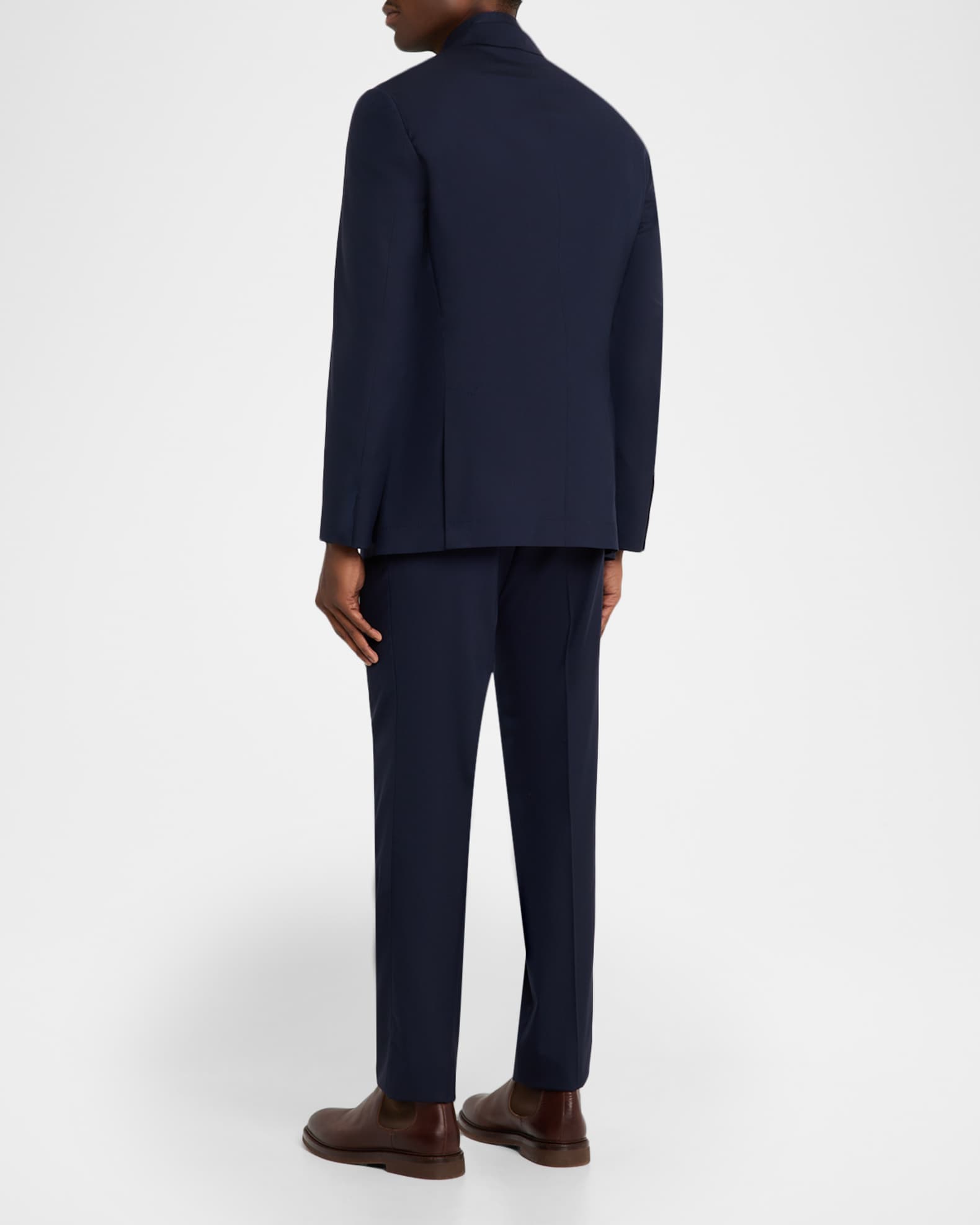 Brunello Cucinelli Men's Sharkskin Virgin Wool Single-Breasted Blazer ...