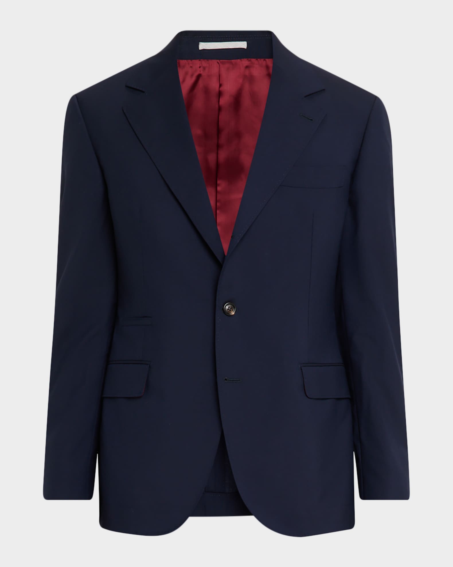 Brunello Cucinelli Men's Sharkskin Virgin Wool Single-Breasted Blazer ...