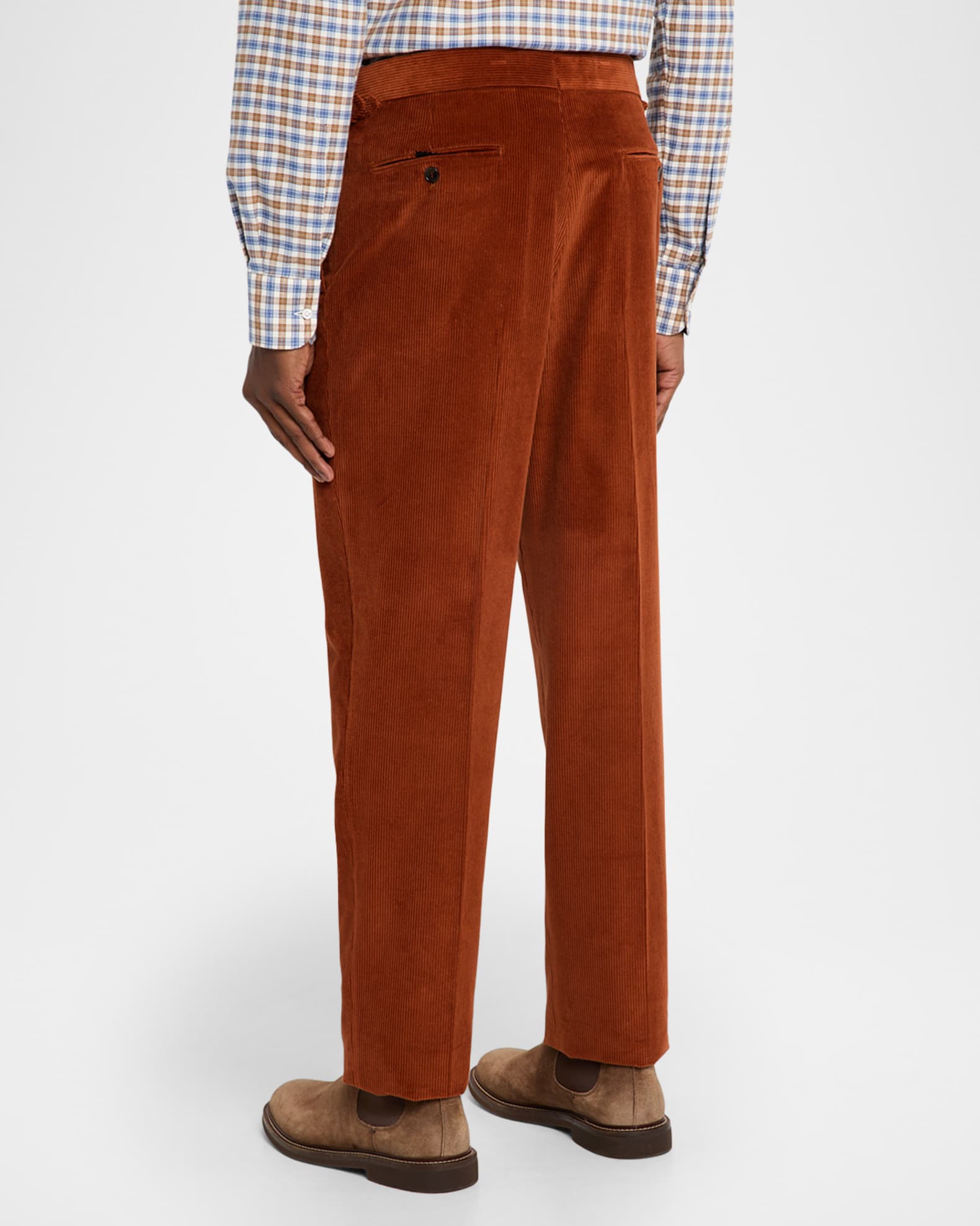 dunhill Men's Cotton-Cashmere Corduroy Pants | Neiman Marcus