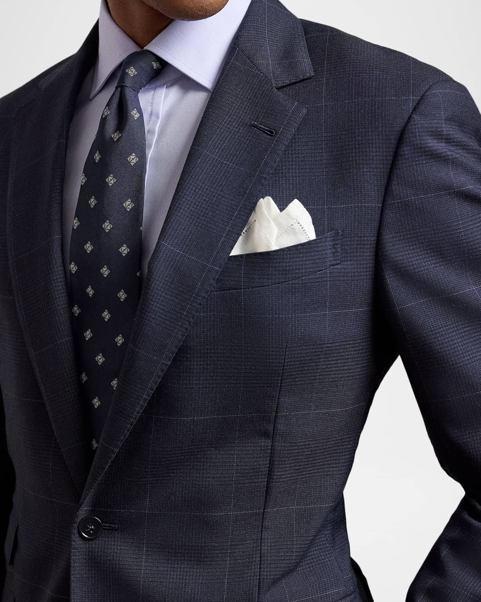Ralph Lauren Purple Label Men's Kent Hand-Tailored Glen Plaid Suit ...