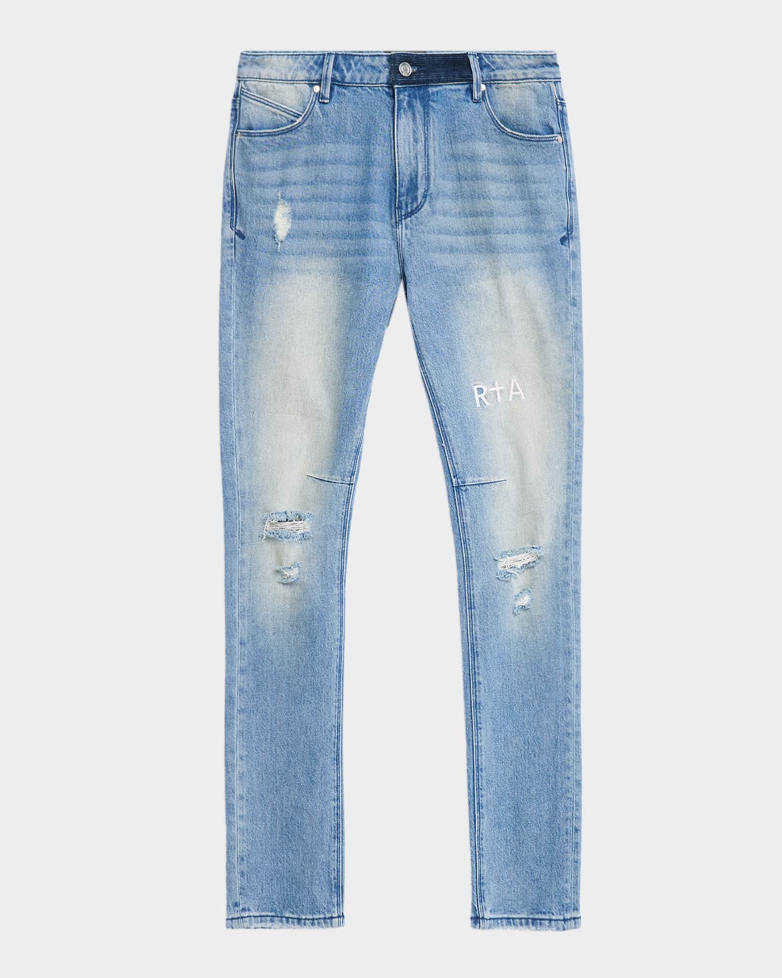 RTA Men's Distressed Skinny Jeans | Neiman Marcus