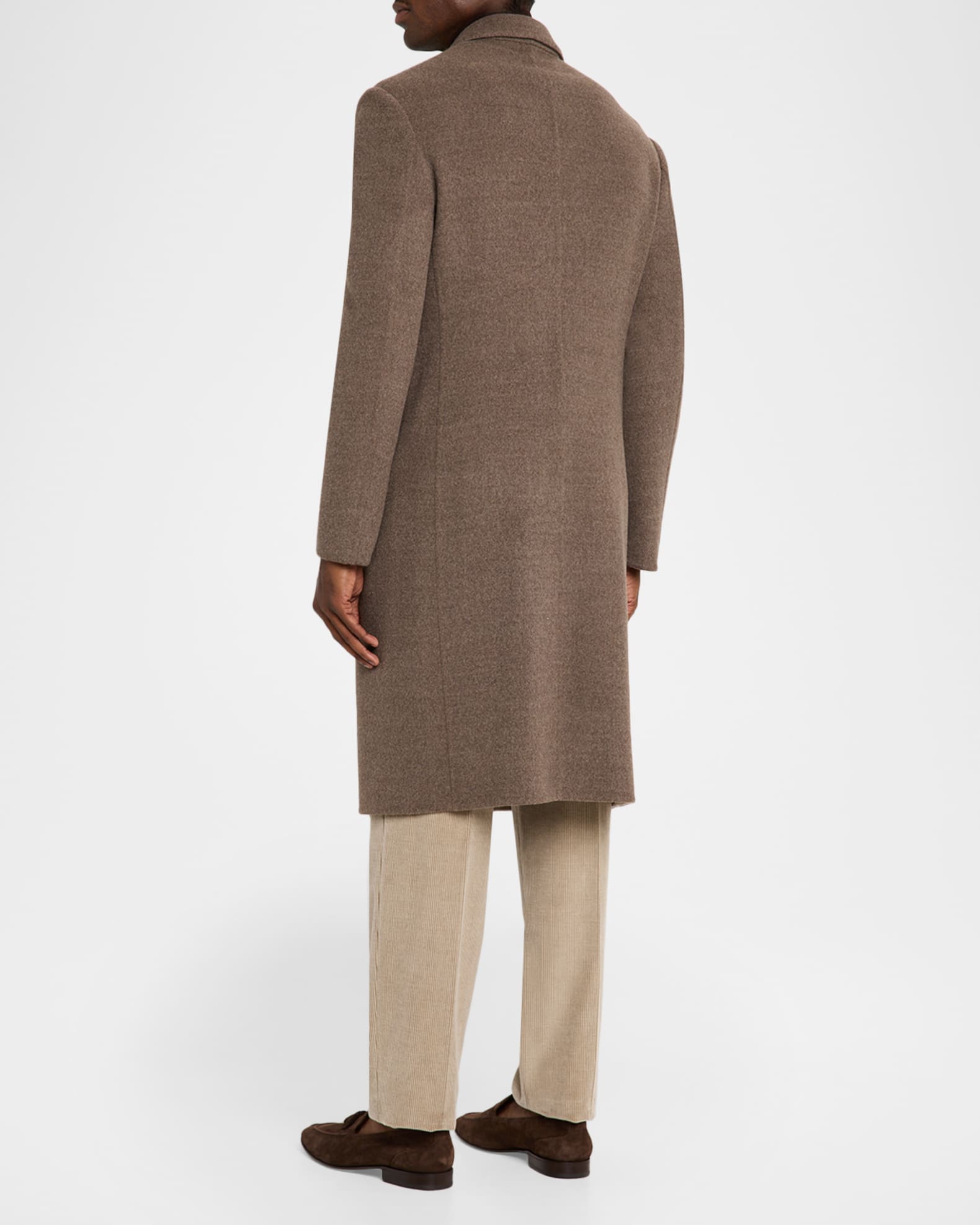 dunhill Men's Merino Wool Double Face Top Coat | Neiman Marcus