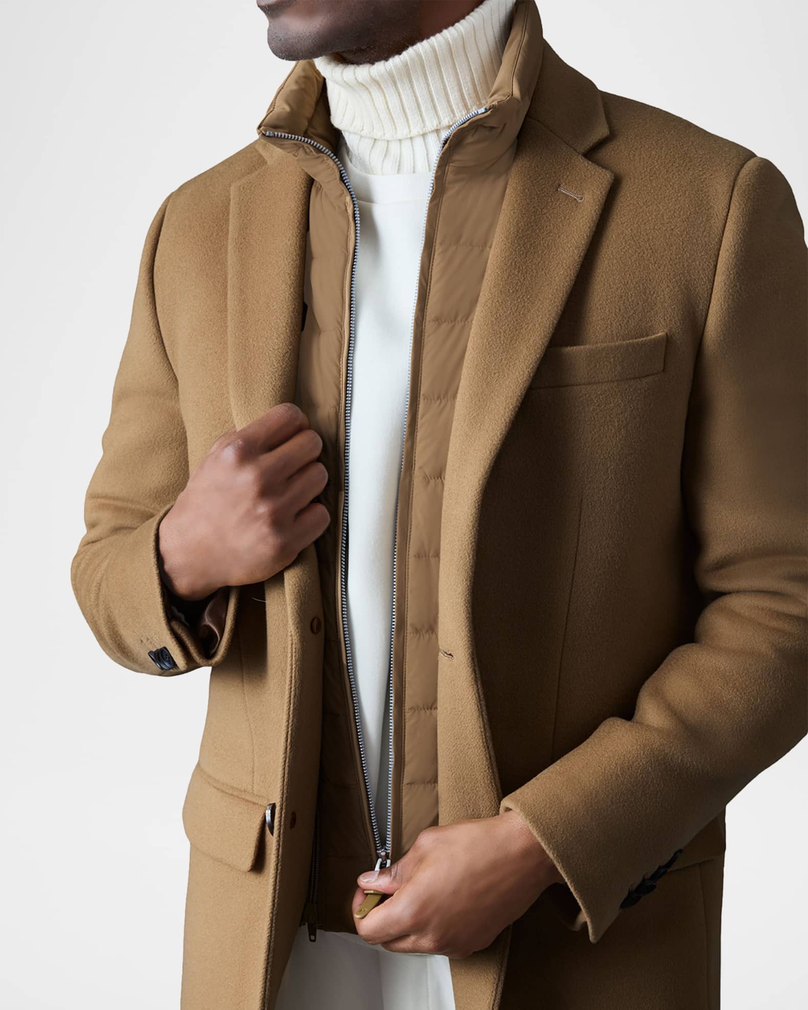 Mackage Men's Skai-SLB 3-in-1 Wool Overcoat with Removable Down Liner ...
