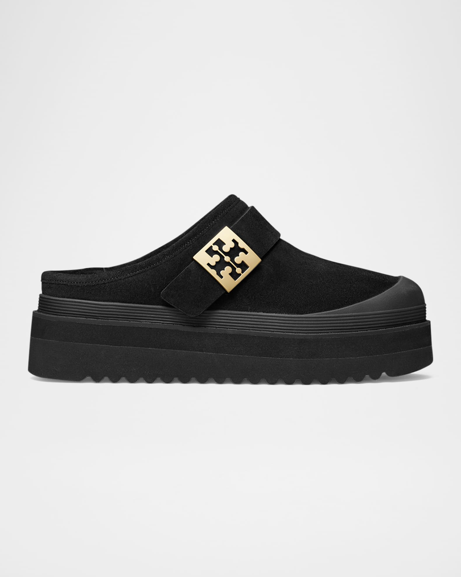 Tory Burch Mellow Shearling Platform Mules | Neiman Marcus