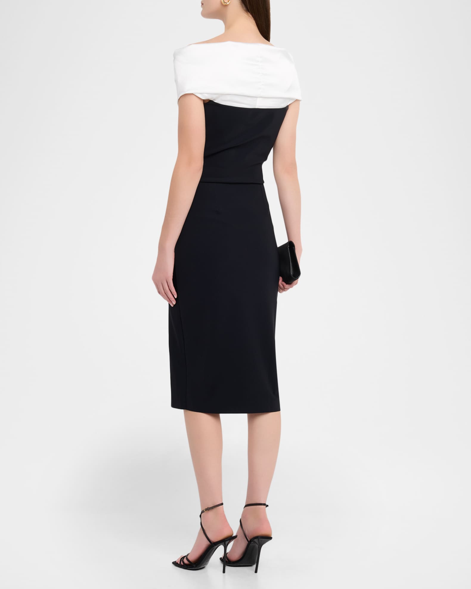 Chiara Boni La Petite Robe Benje Two-Tone Sheath Dress | Neiman Marcus
