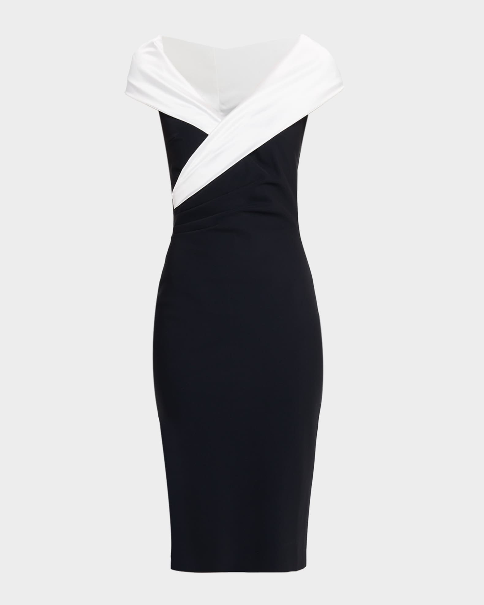 Chiara Boni La Petite Robe Benje Two-Tone Sheath Dress | Neiman Marcus