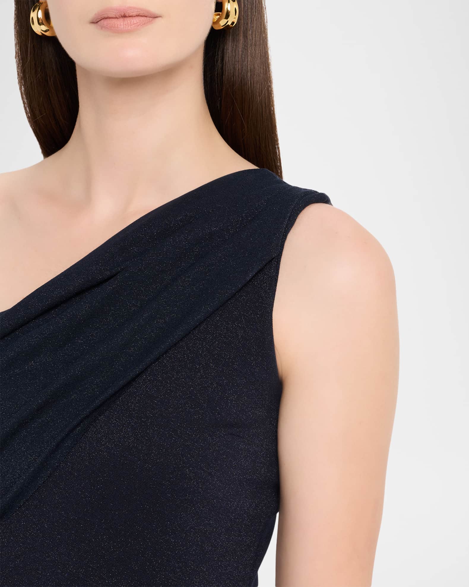 Chiara Boni La Petite Robe Zenab Sugar One-Shoulder Long Gown | Neiman ...