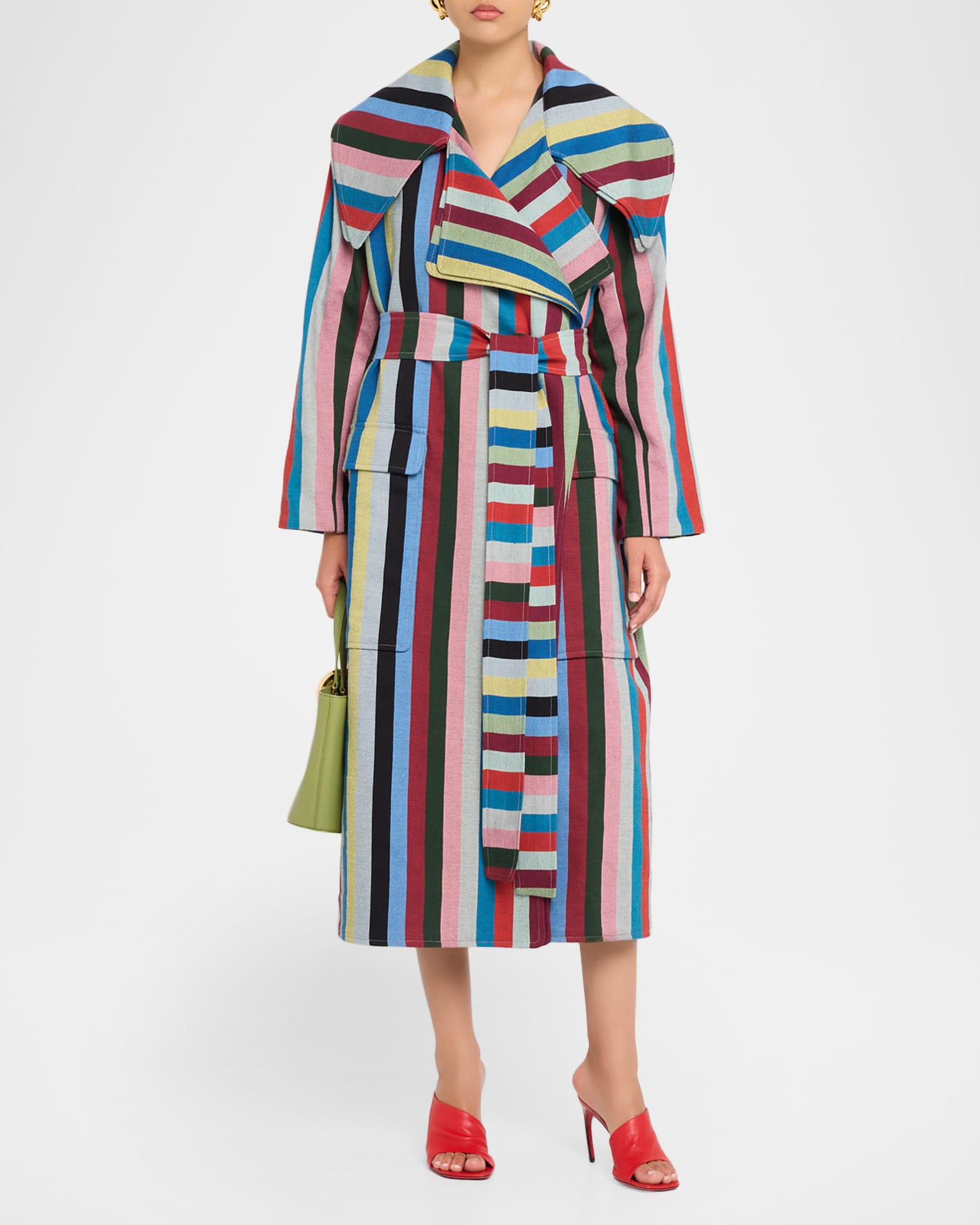 MARRAKSHI LIFE The Double-Lapel Trench Coat | Neiman Marcus
