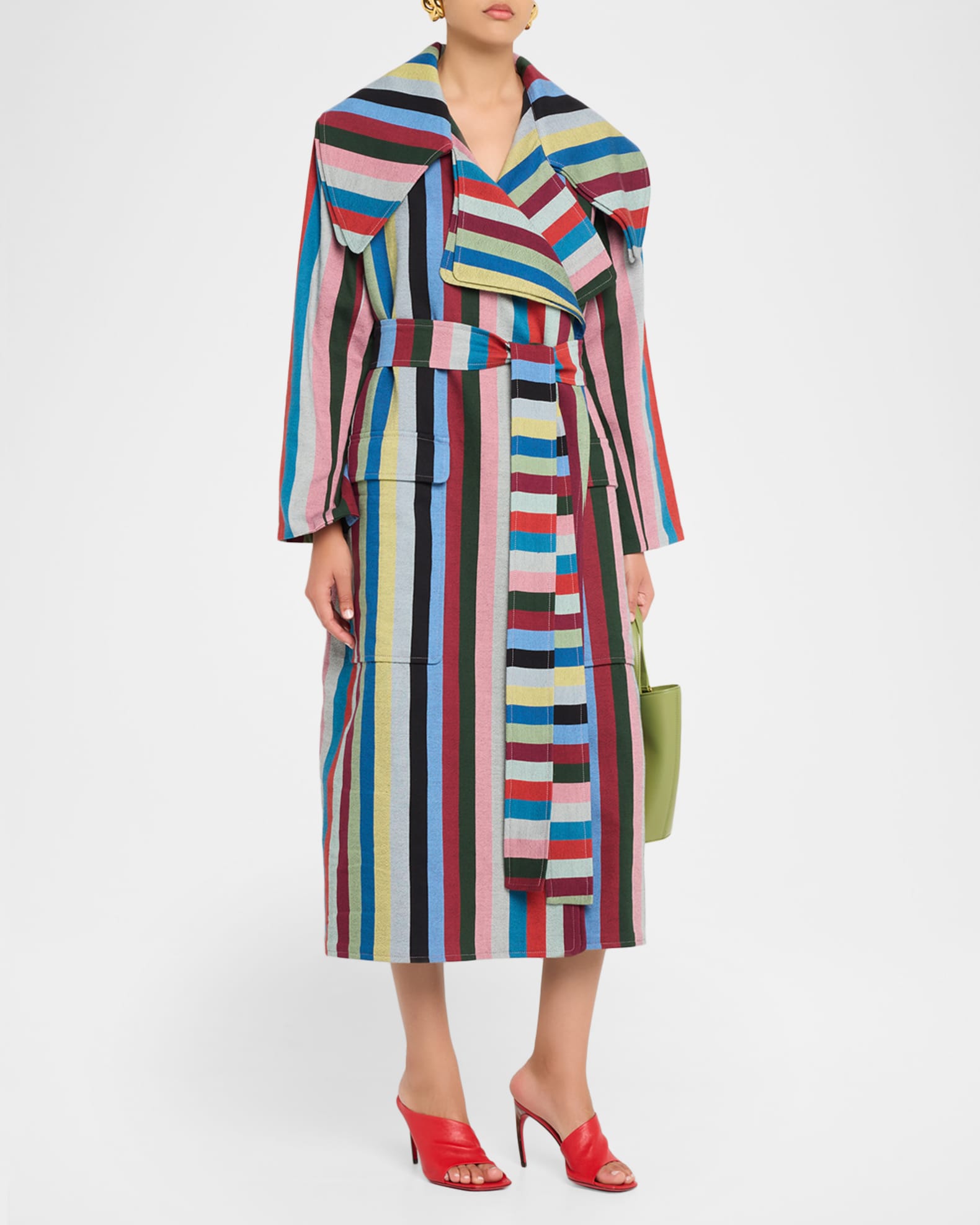 MARRAKSHI LIFE The Double-Lapel Trench Coat | Neiman Marcus