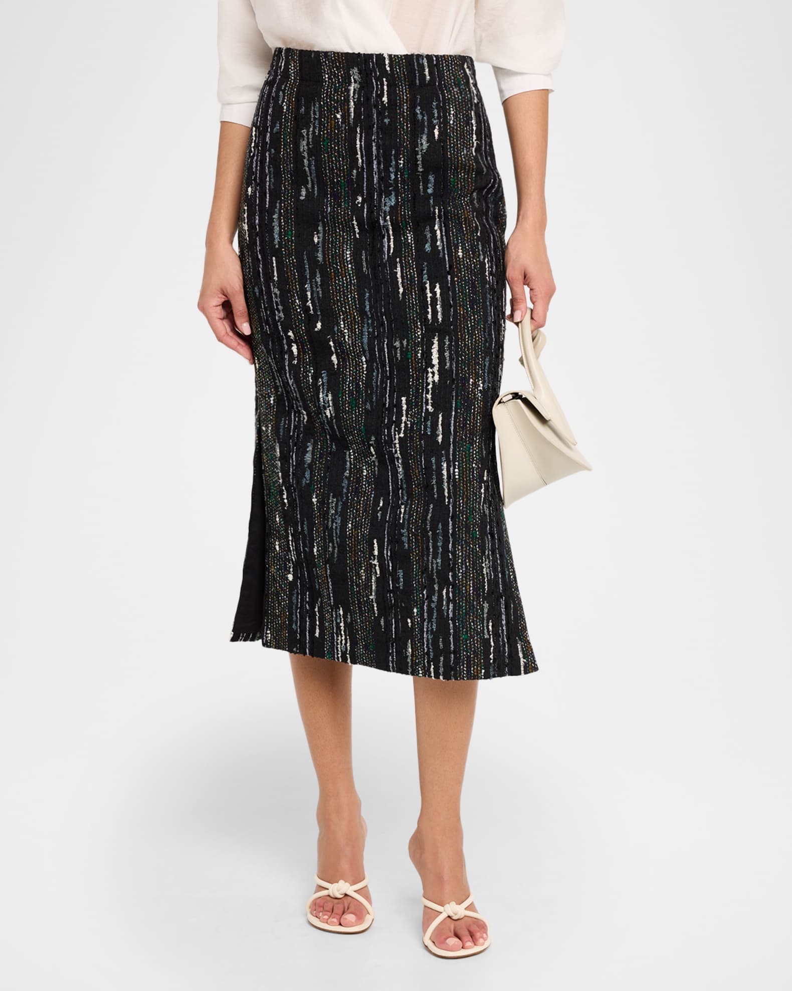 JBQ Avery Sequined Midi Skirt | Neiman Marcus