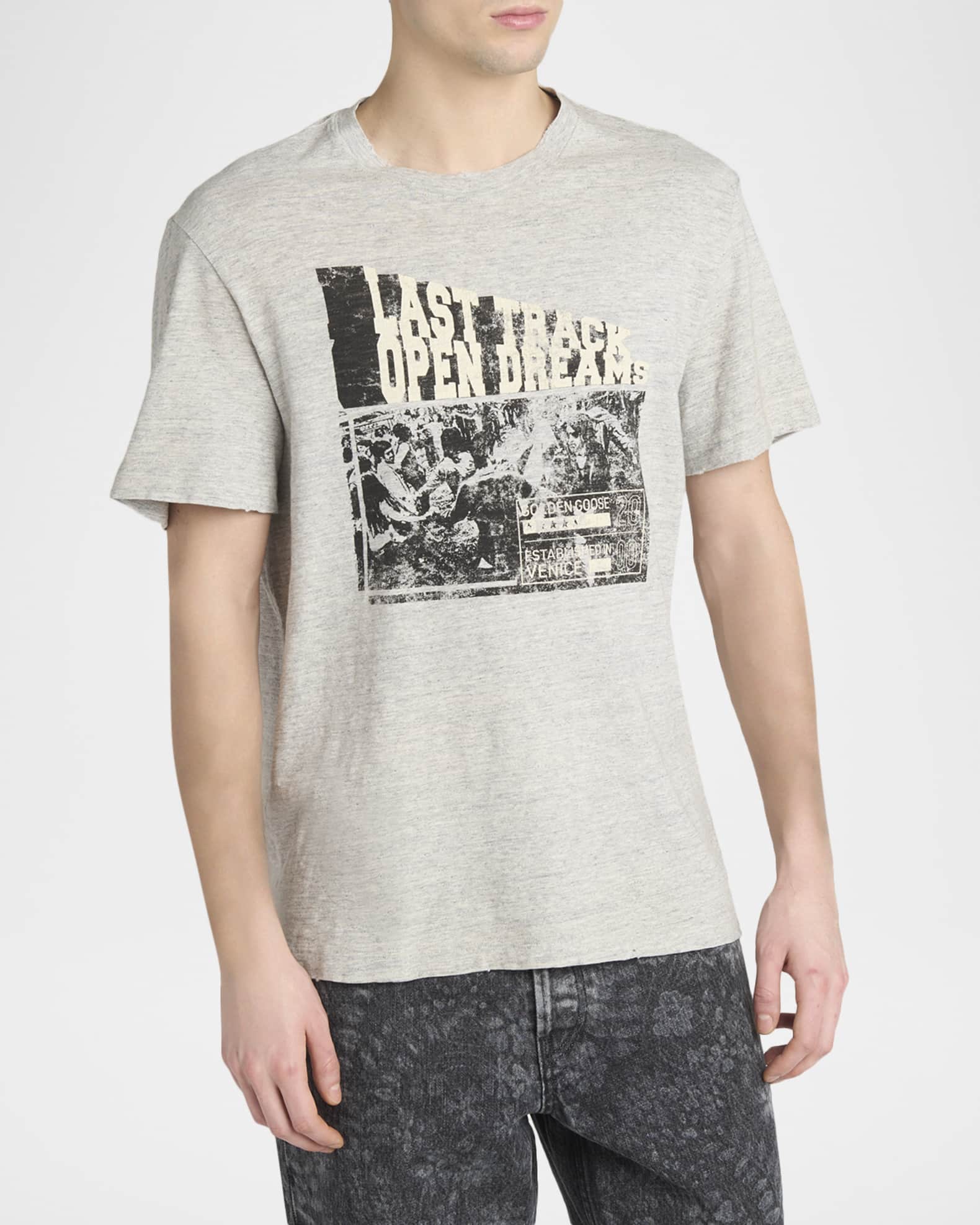Golden Goose Men's Journey Open Dreams Graphic T-Shirt | Neiman Marcus