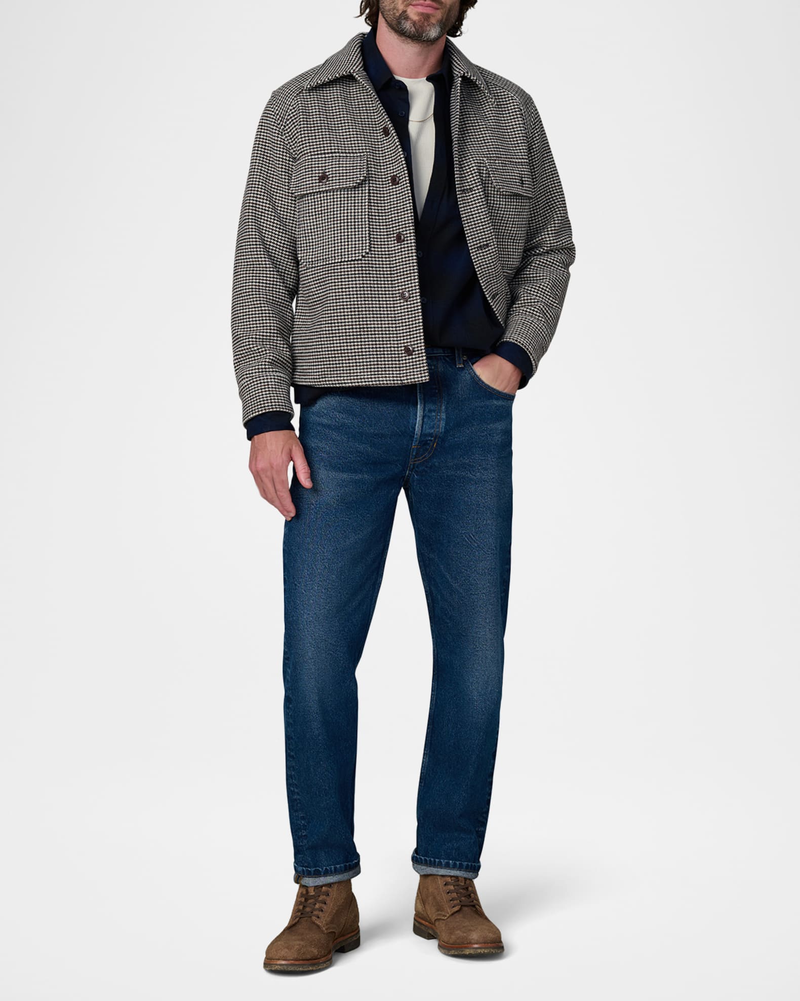 Joe's Jeans Men's Airborne Houndstooth Jacket | Neiman Marcus