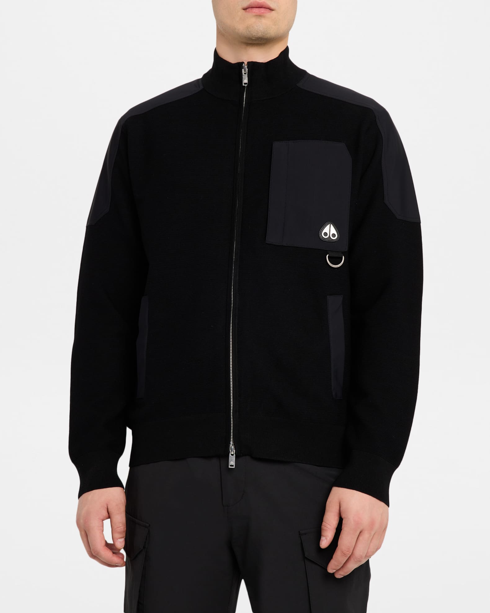 Moose Knuckles Men's Elowan Full-Zip Sweater | Neiman Marcus