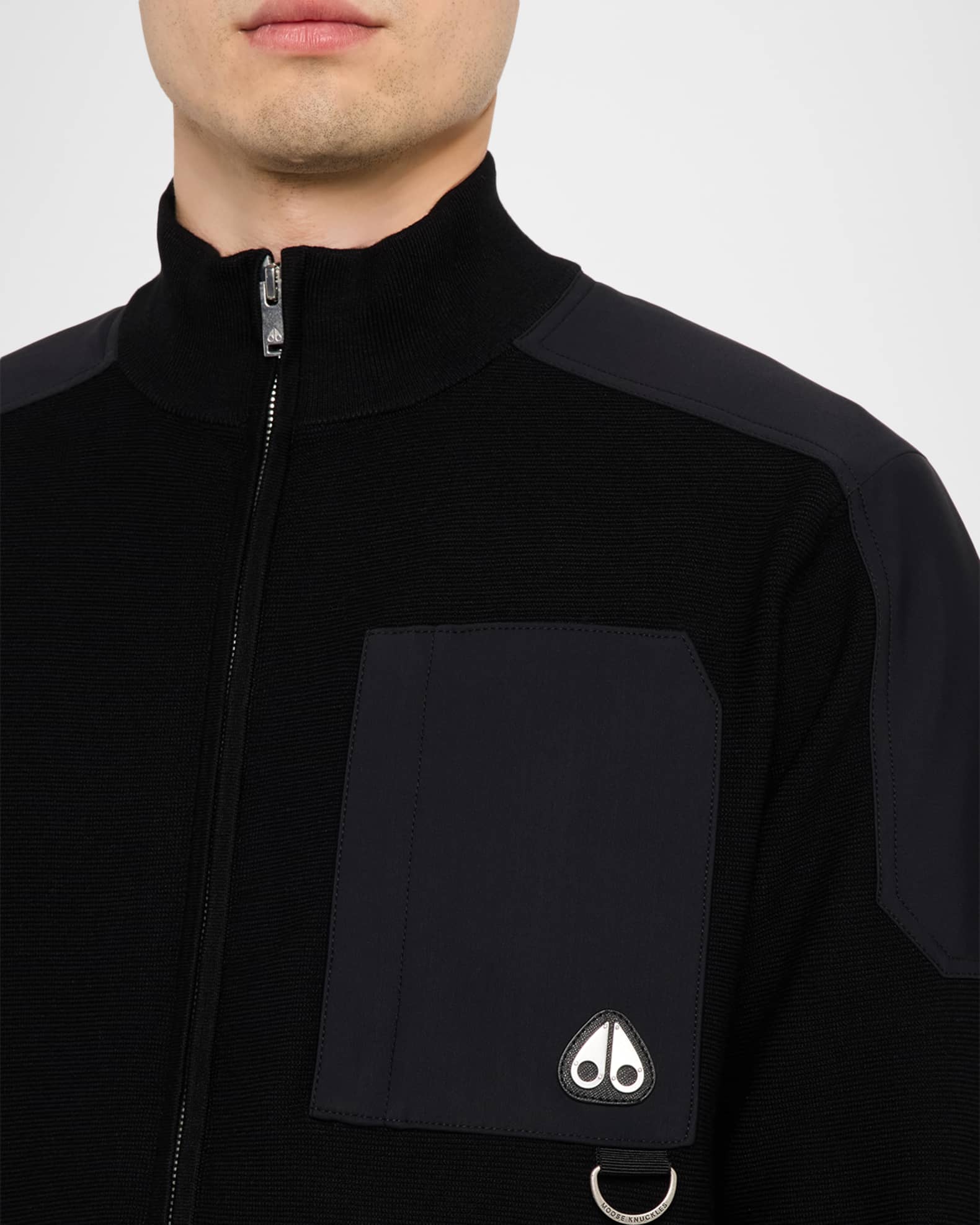 Moose Knuckles Men's Elowan Full-Zip Sweater | Neiman Marcus