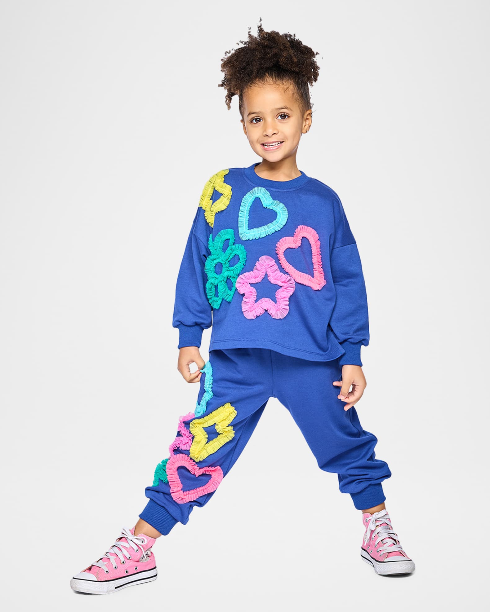 Hannah Banana Girl's Appliquéd Fleece Jogger Pants, Size 2-10 | Neiman ...