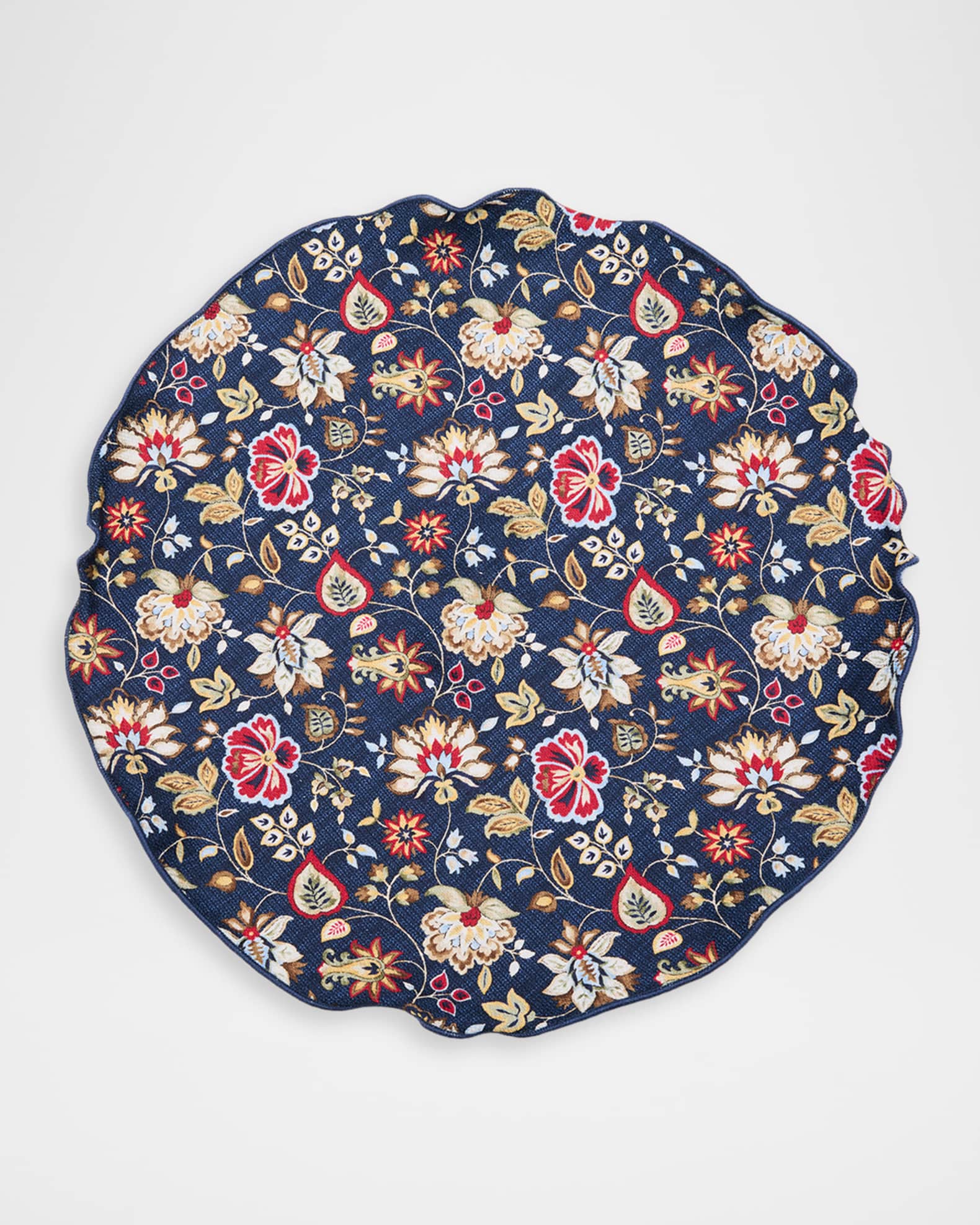 Edward Armah Men's Reversible Floral to Geometric Silk Pocket Circle ...