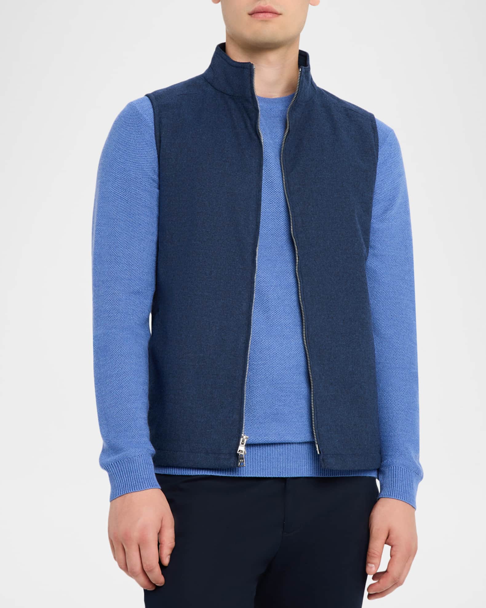 Peter Millar Men's Cambridge Melange Wool-Blend Vest | Neiman Marcus