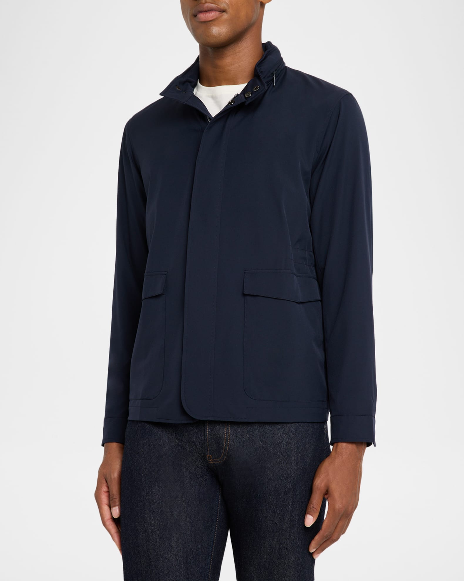 Peter Millar Men's Discovery Lightweight Twill Field Jacket | Neiman Marcus