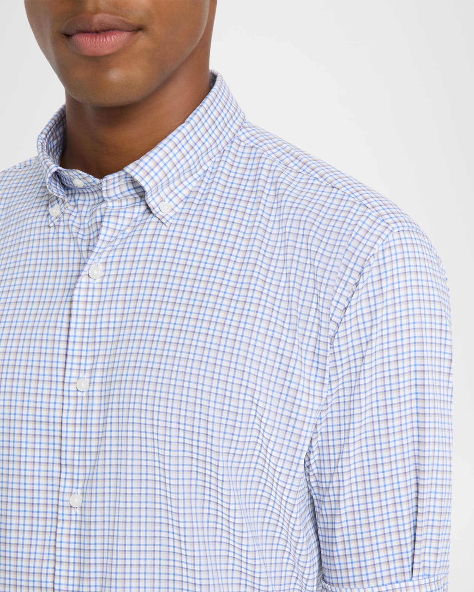 Peter Millar Men's Julian Plaid Check Shirt | Neiman Marcus
