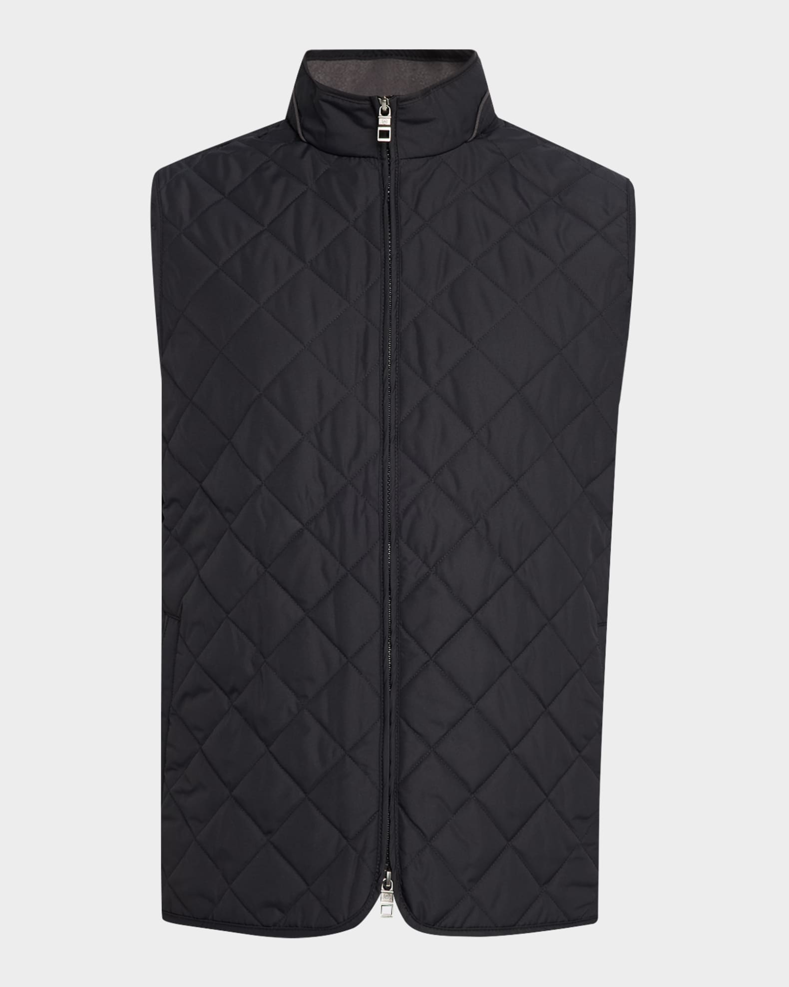 Peter Millar Men's Essex Quilted Stand-Collar Vest | Neiman Marcus