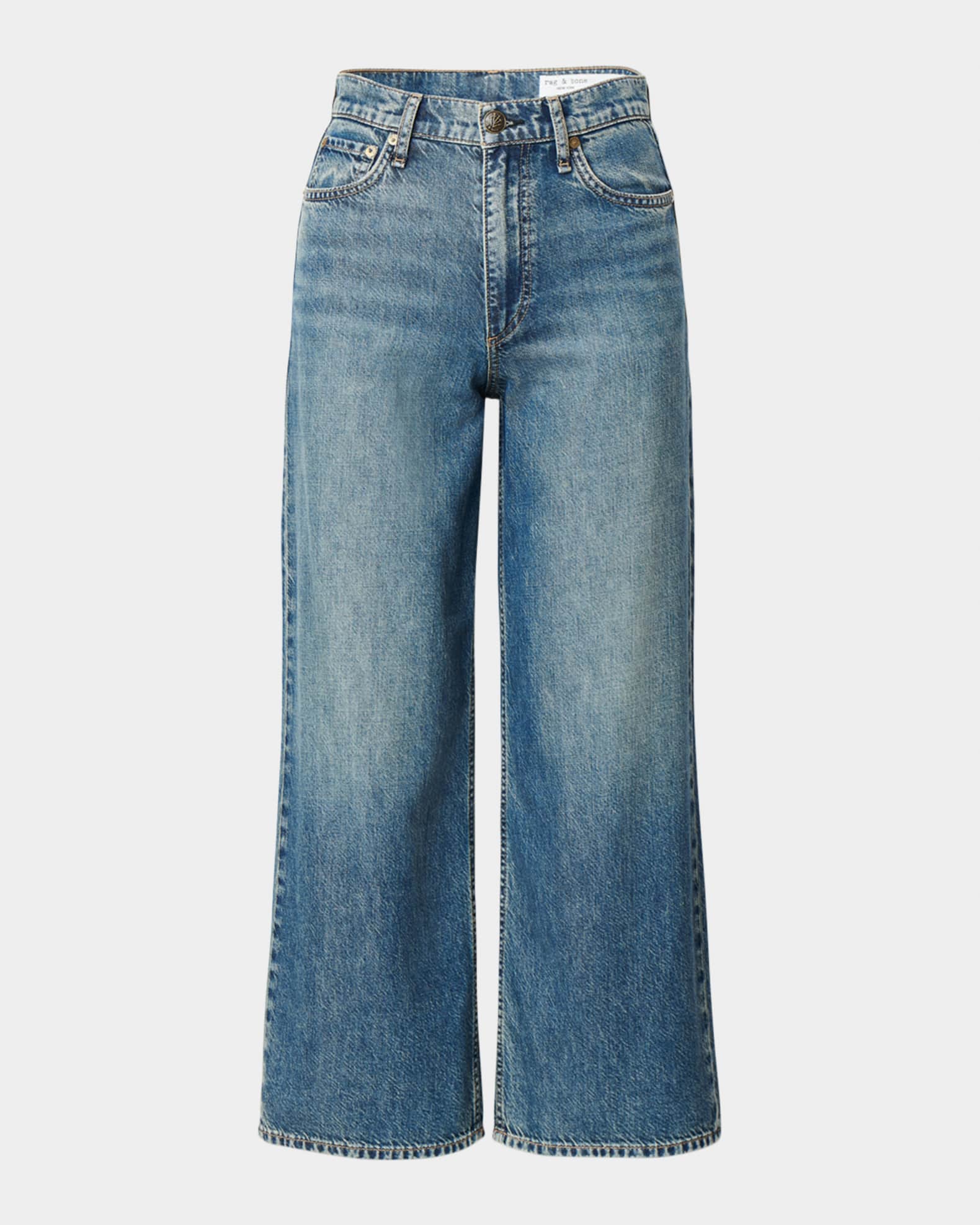 Rag & Bone Featherweight Andi Wide Ankle Jeans | Neiman Marcus