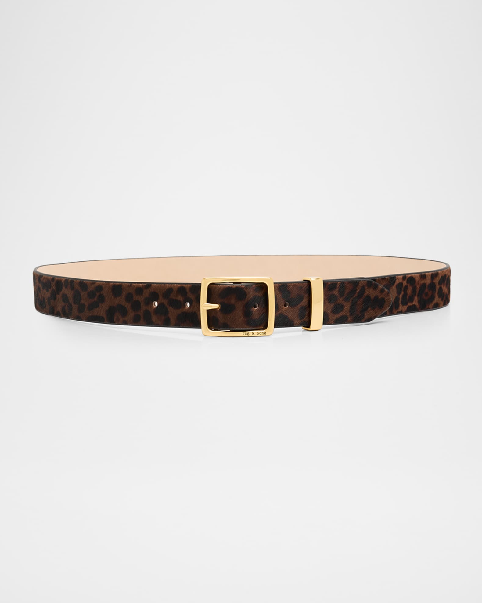 Rag & Bone X Boyfriend Leopard Calf Hair Belt | Neiman Marcus