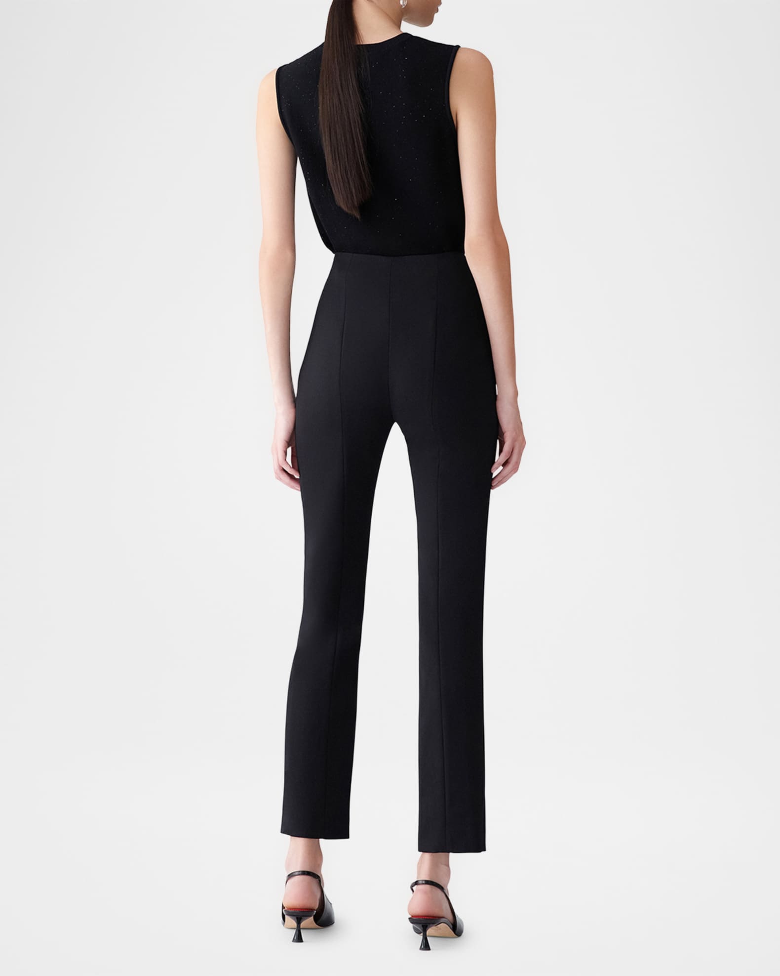 Carolina Herrera Sequined Wool-Blended Tank Top | Neiman Marcus