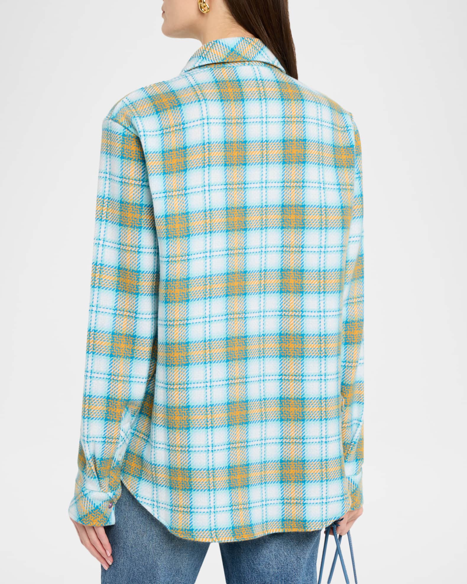 God's True Cashmere Freedom Tartan Cashmere Flannel Shirt | Neiman Marcus
