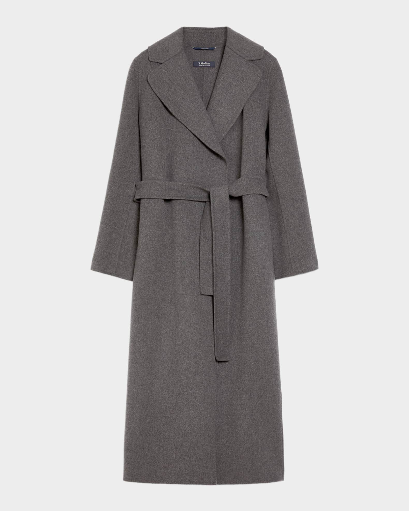 Max Mara Poldo Belted Wrap-Front Wool Coat | Neiman Marcus