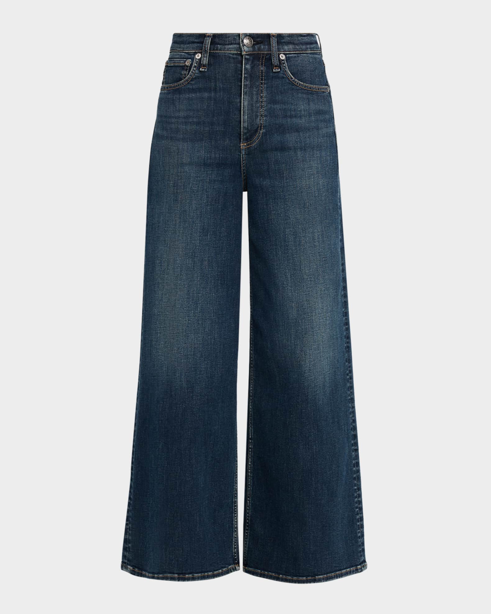 Rag & Bone Flexi Sofie High-Rise Wide-Leg Jeans | Neiman Marcus