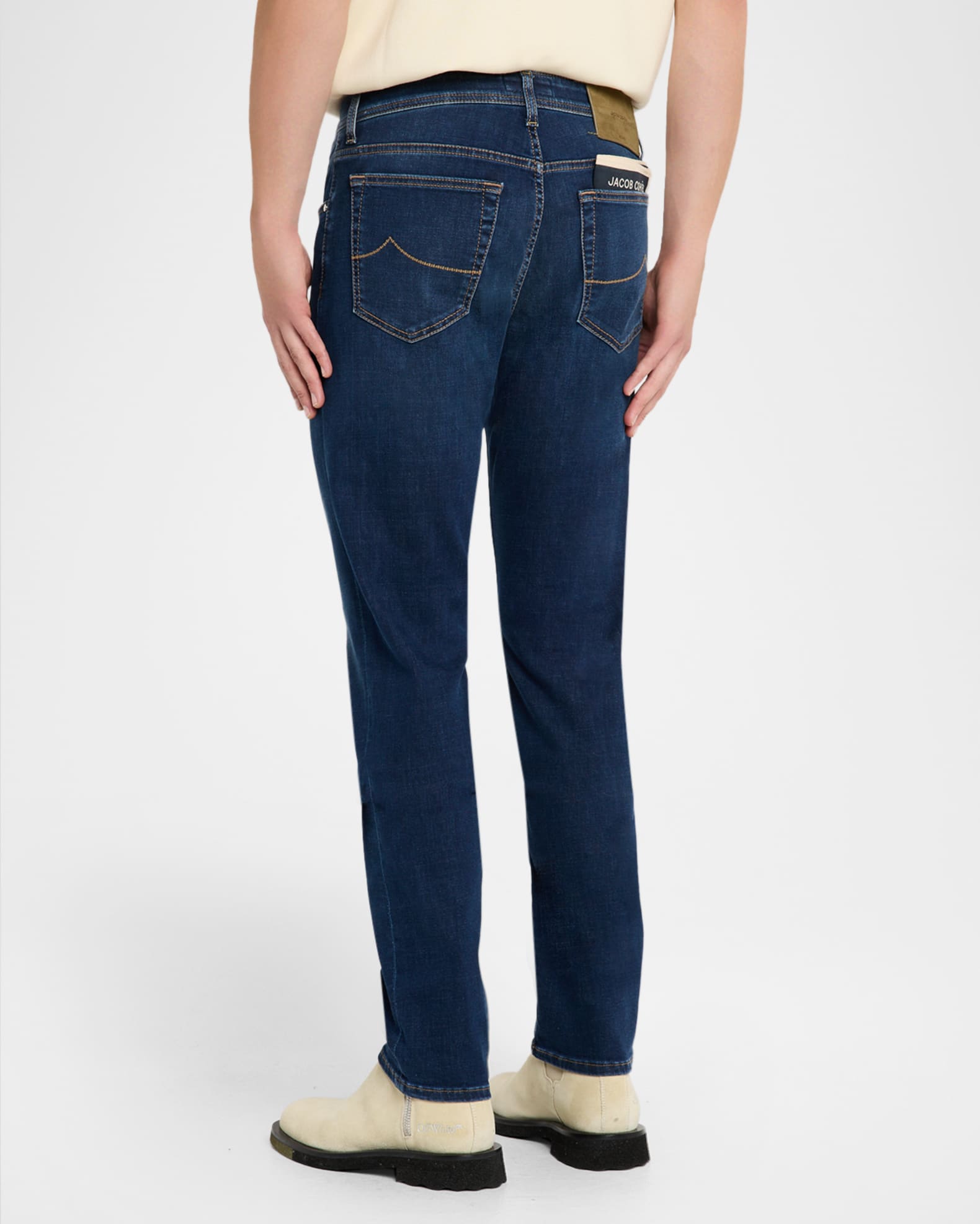 Jacob Cohen Men's Bard Slim Stretch Five-Pocket Jeans | Neiman Marcus