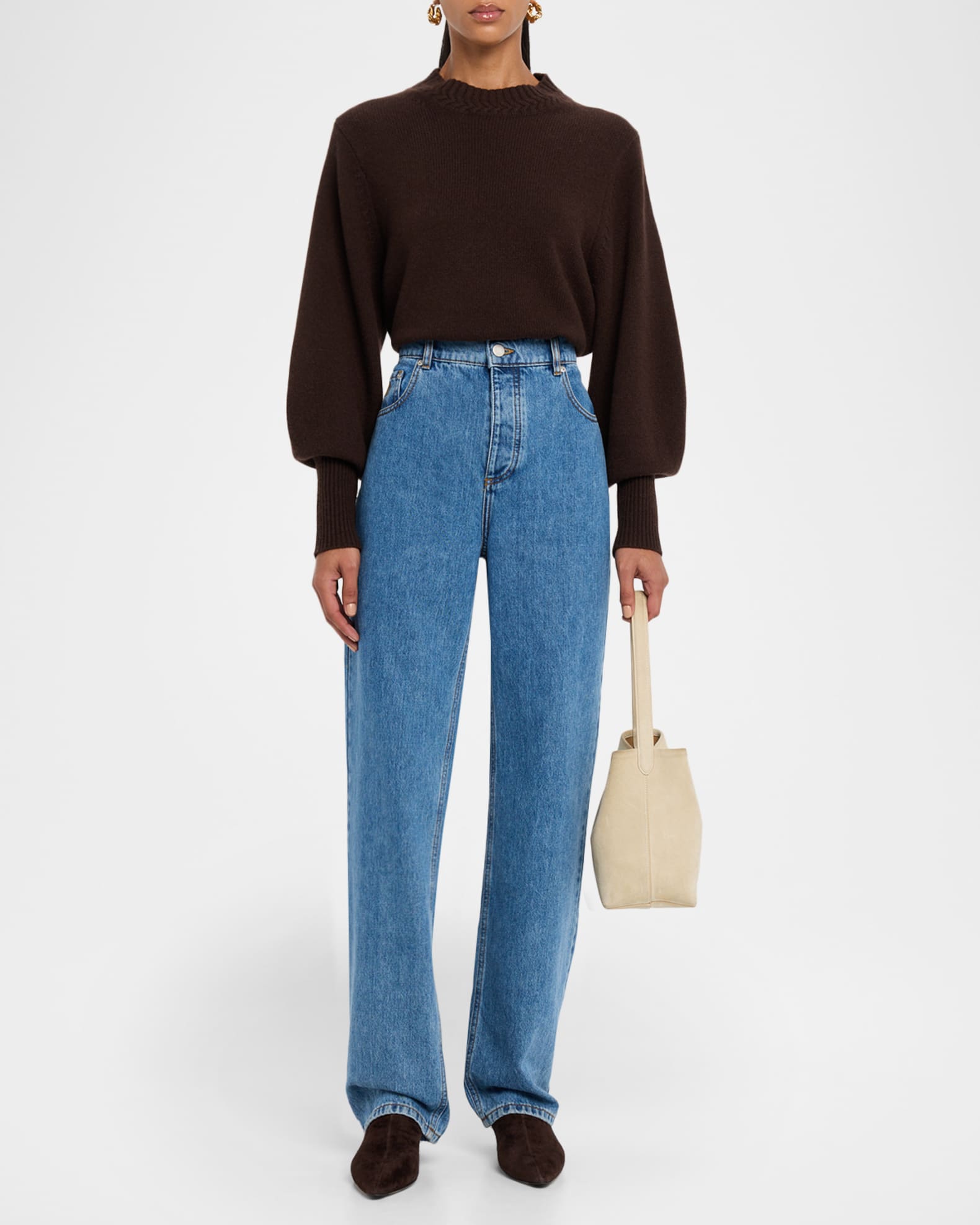 By Malene Birger Chicago High-Rise Organic Cotton Denim Jeans | Neiman ...