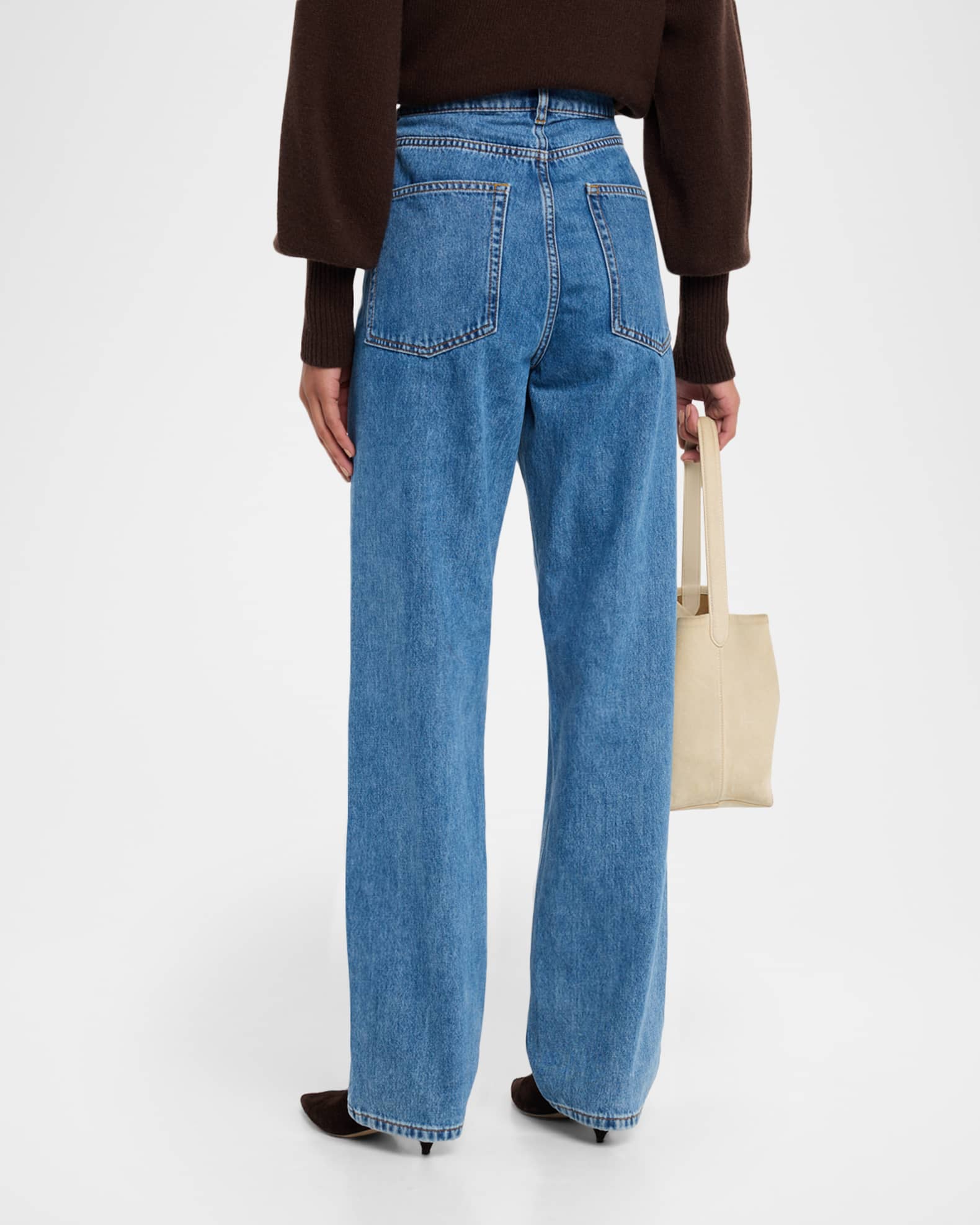 By Malene Birger Chicago High-Rise Organic Cotton Denim Jeans | Neiman ...