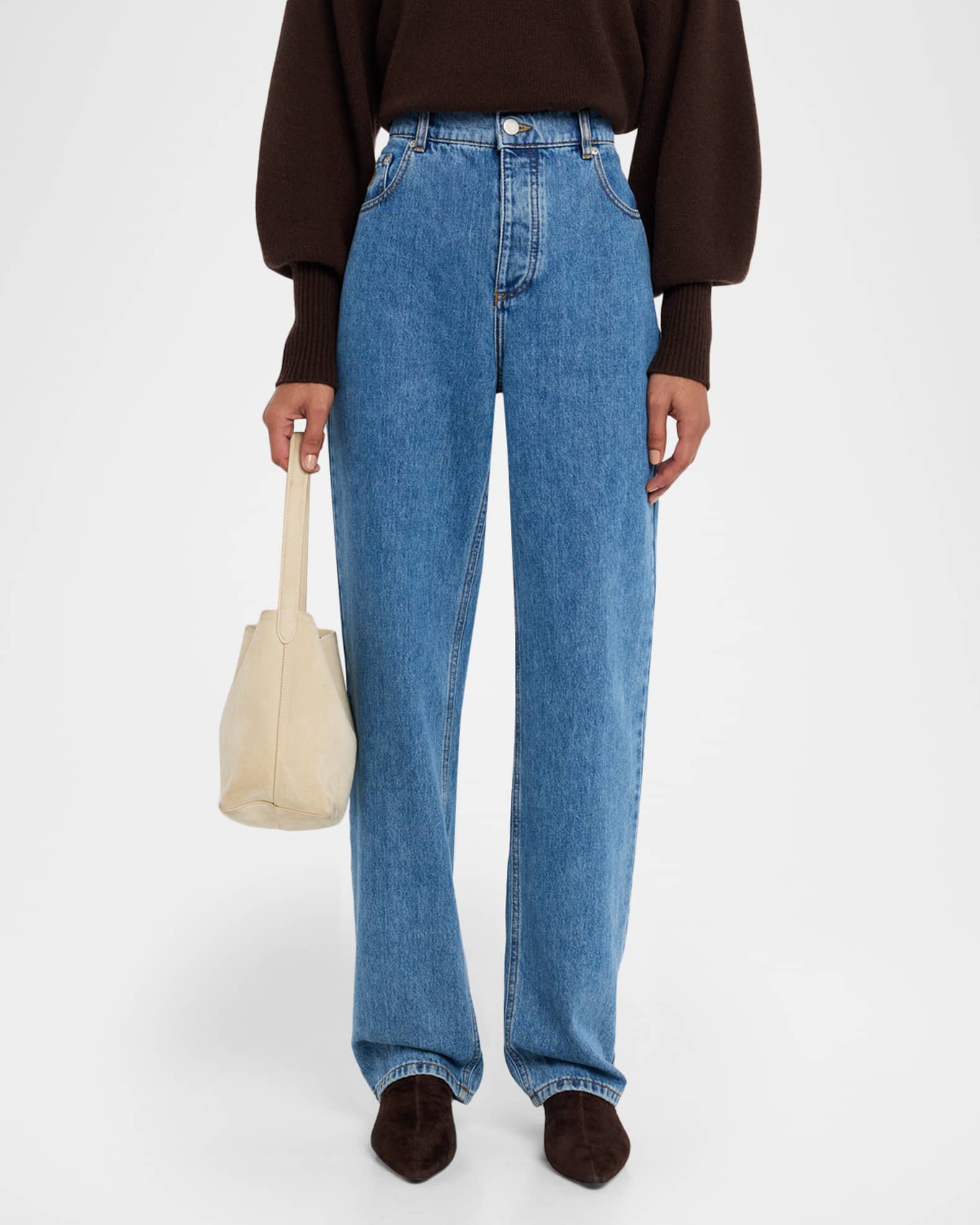 By Malene Birger Chicago High-Rise Organic Cotton Denim Jeans | Neiman ...