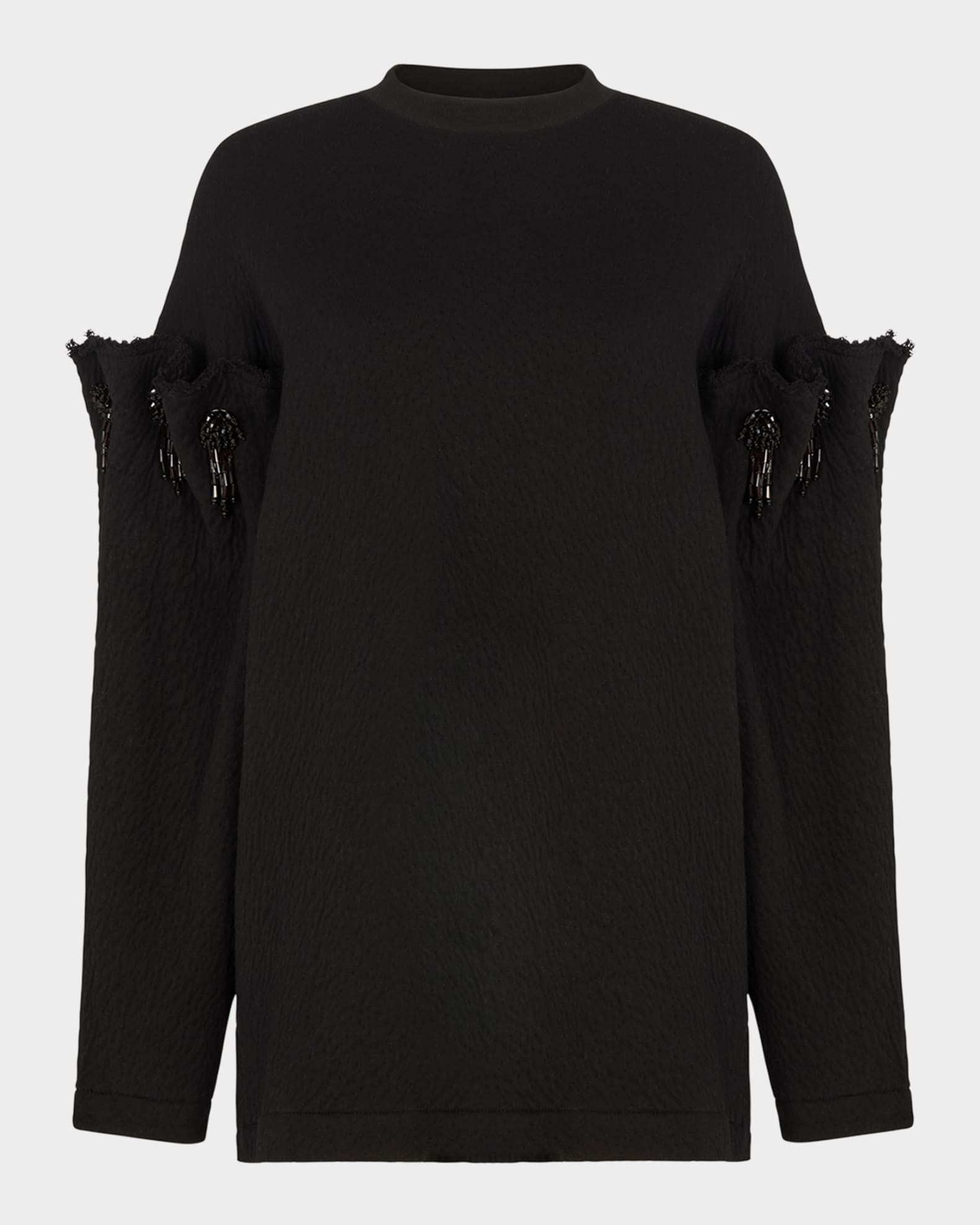 Akyn Studio Aylin Bead-Embellished Sweater | Neiman Marcus
